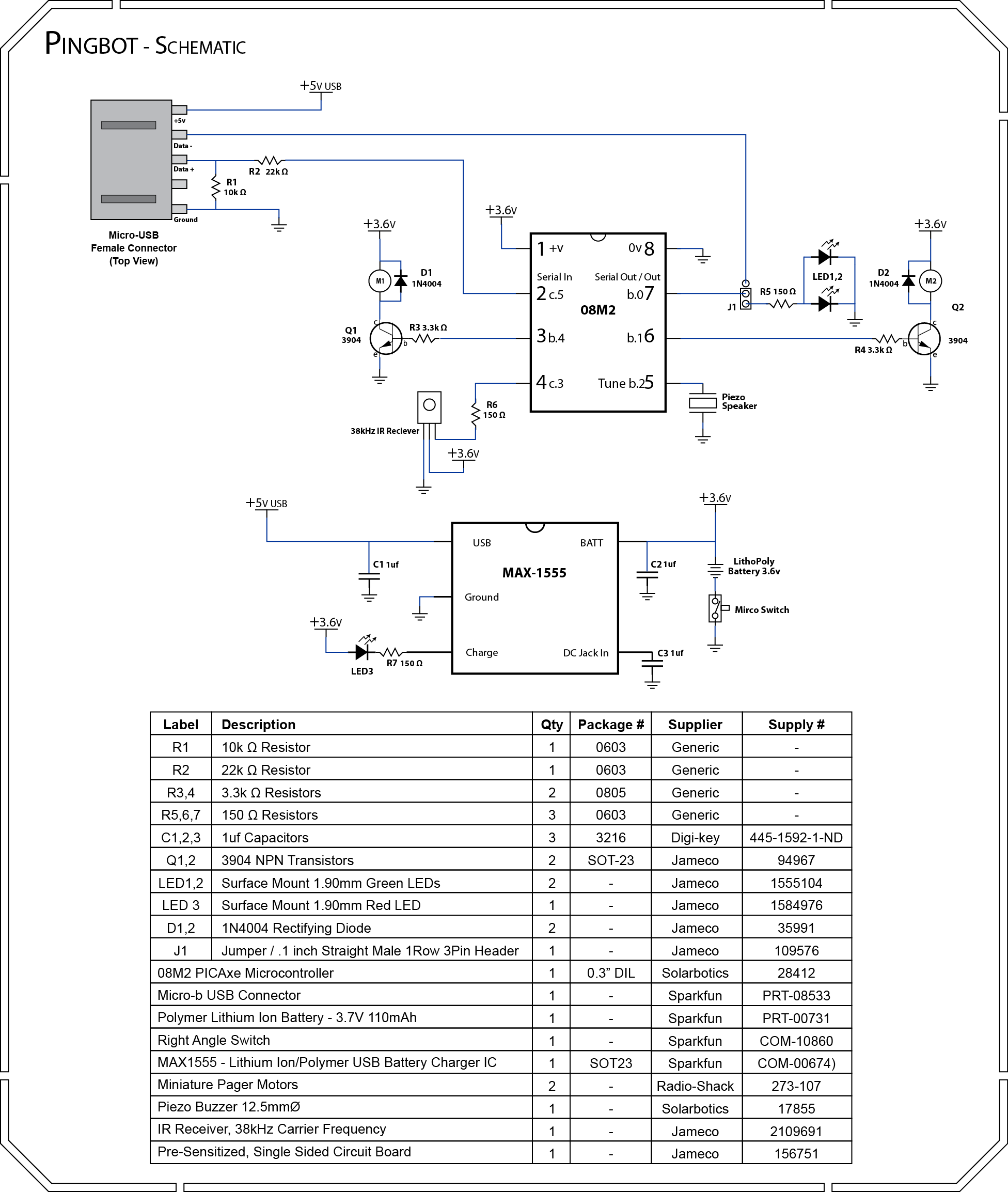 Pingbot - Micro RC Rechargable Musical Robot Pal : 13 Steps (with Pictures) - Instructables