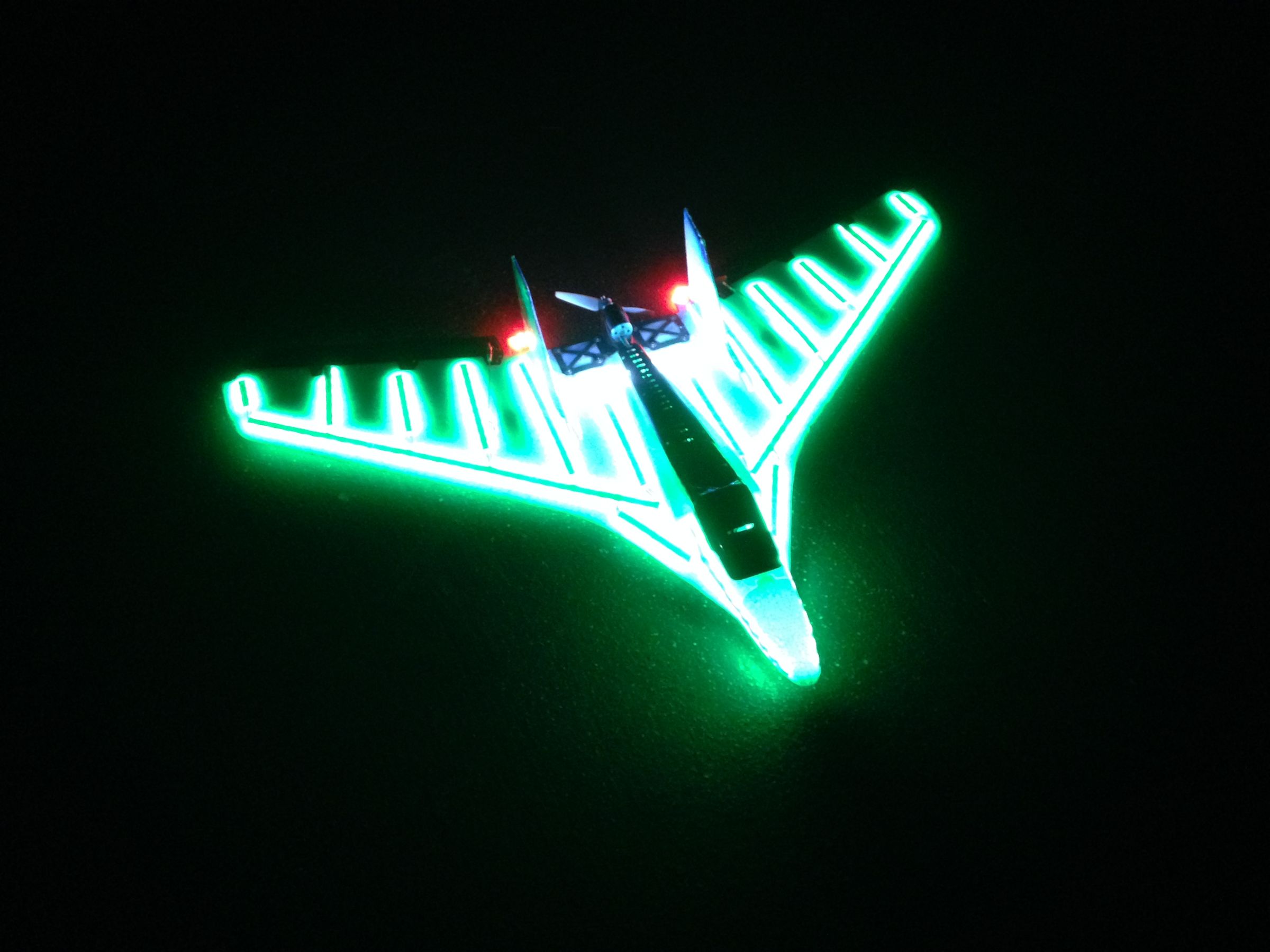 UFO Project - Color Changing Glowing Radio Controlled Airplane - RGB ...