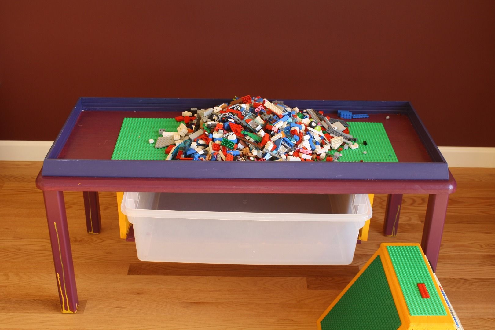 LEGO Table With Integrated Parts Bin : 9 Steps (with Pictures ...