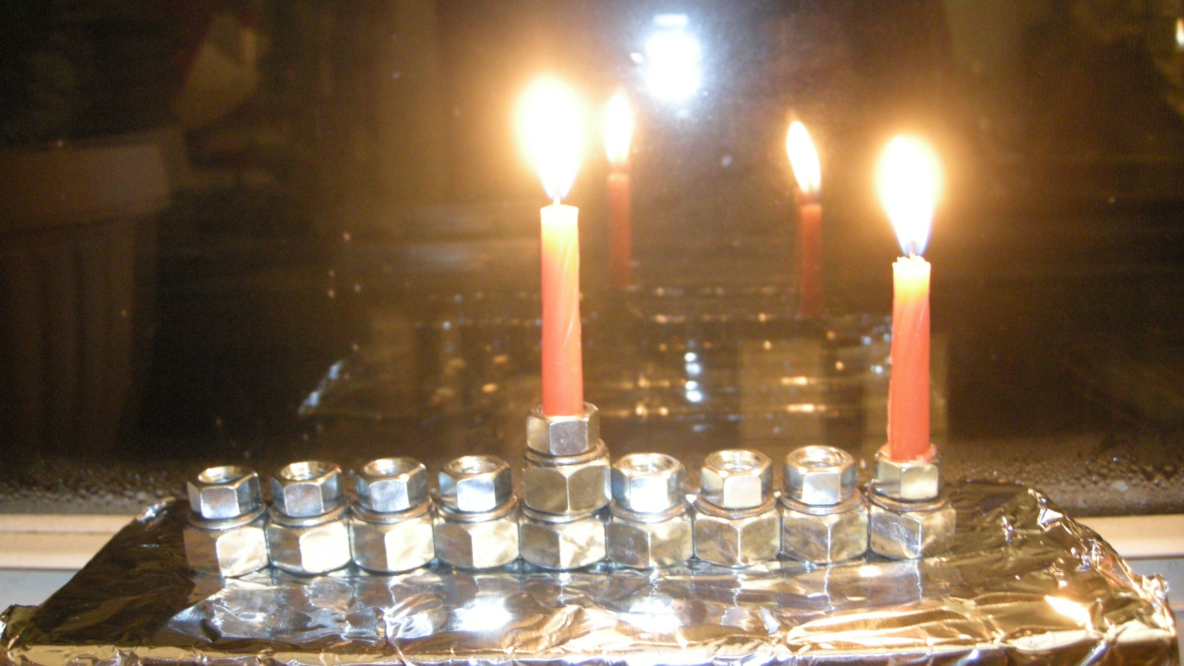 How to Make a Hardware Menorah : 5 Steps - Instructables
