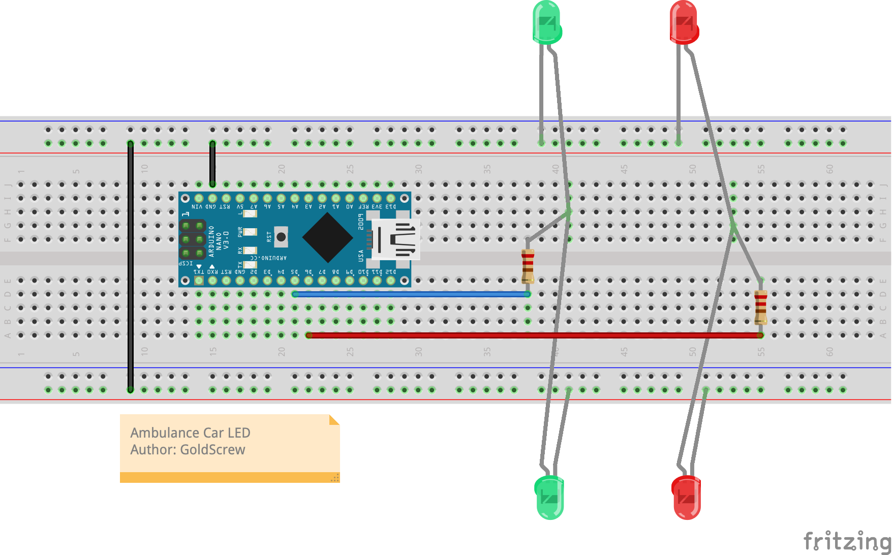 How to Make Ambulance/Police Car Light With Arduino : 5 Steps ...