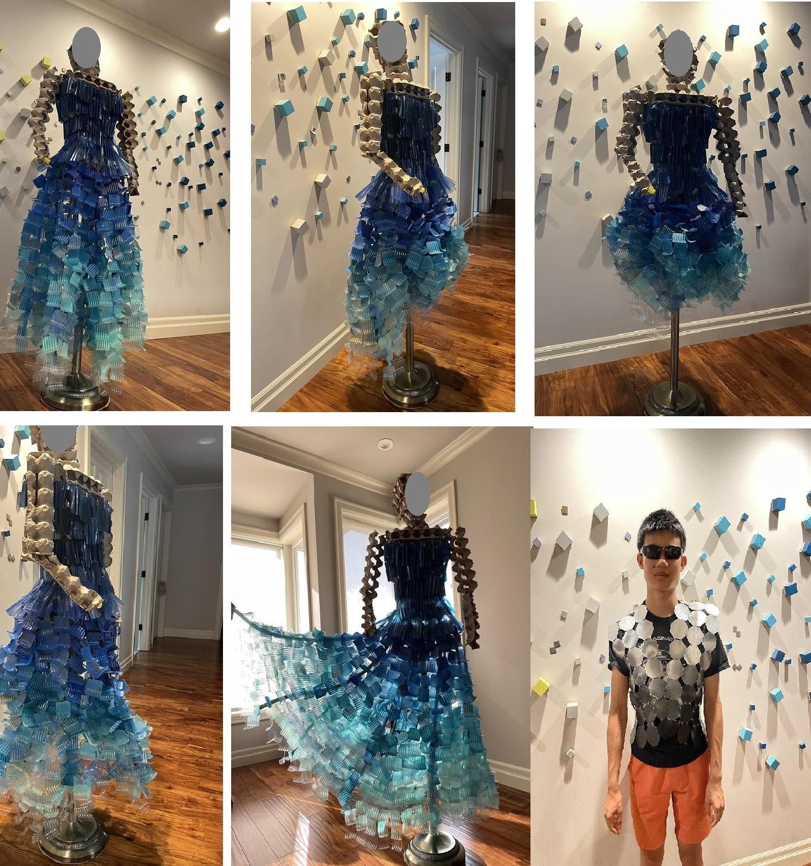 Shape Changing Dress From 25+ Recycled Plastic Food Boxes (Paco Rabanne ...