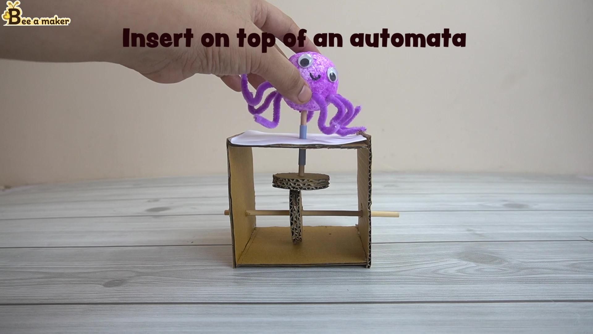 Simple and Cute Octopus Automata : 7 Steps - Instructables