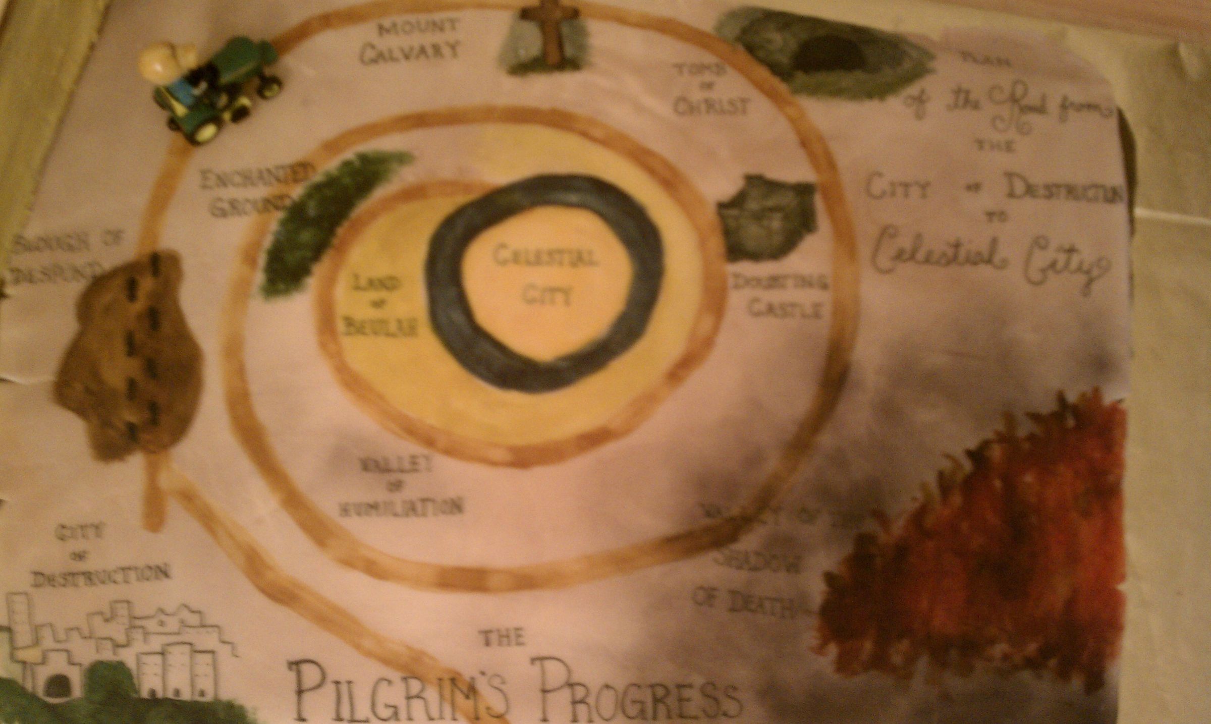 Pilgrim's Progress Cake - Instructables