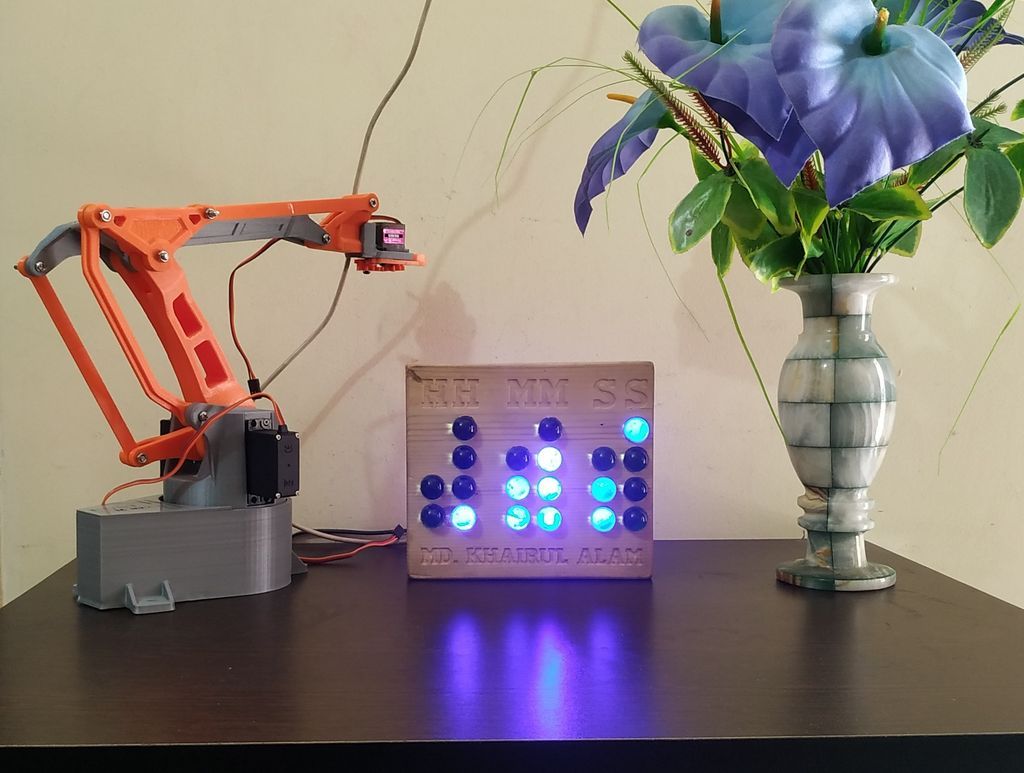 Binary Desk Clock | Trybotics