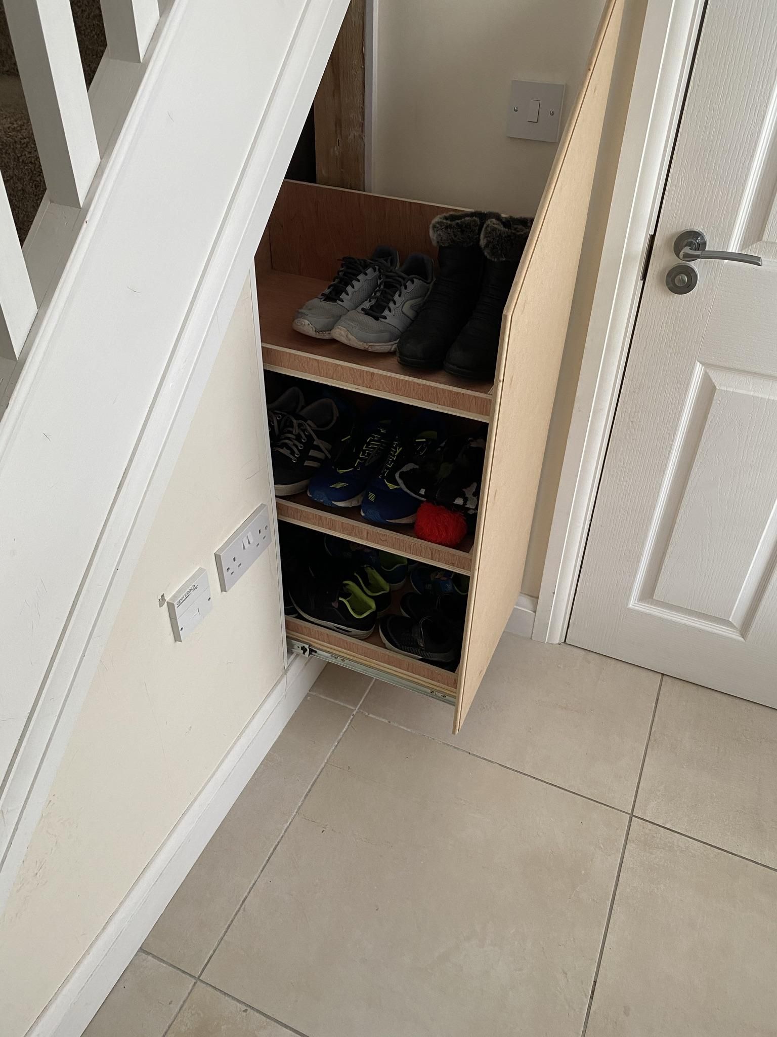 Under Stairs Hidden Storage Drawers : 15 Steps (with Pictures ...