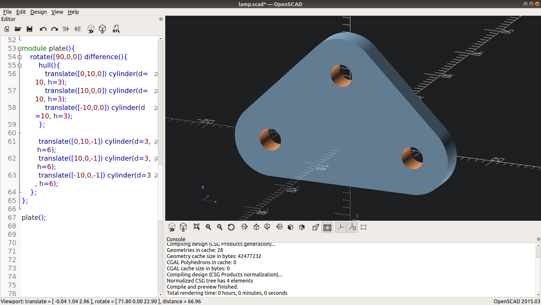 OpenSCAD: Introduction and Notes : 7 Steps - Instructables