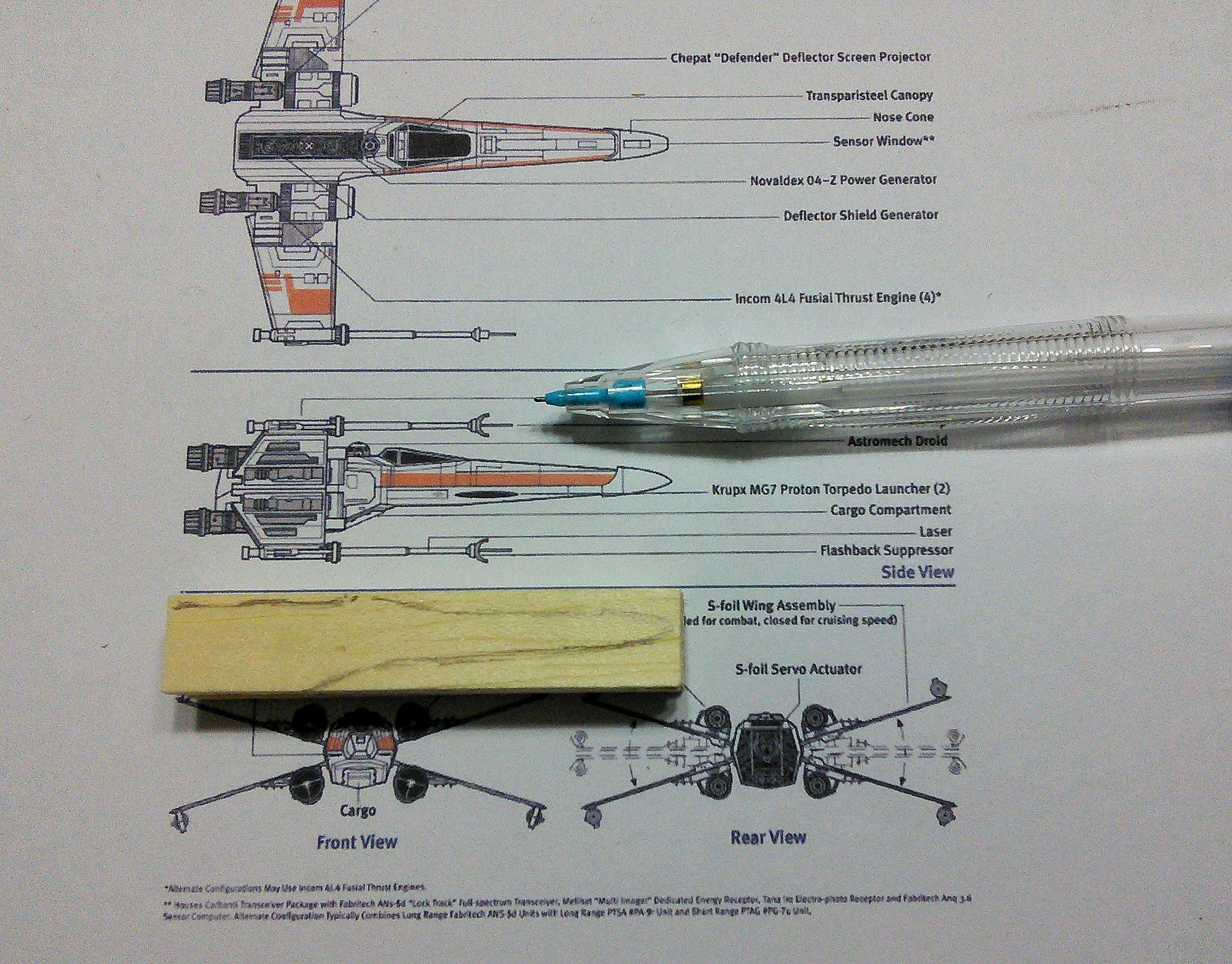 Mini X-Wing Popsicle Stick Model : 5 Steps (with Pictures) - Instructables