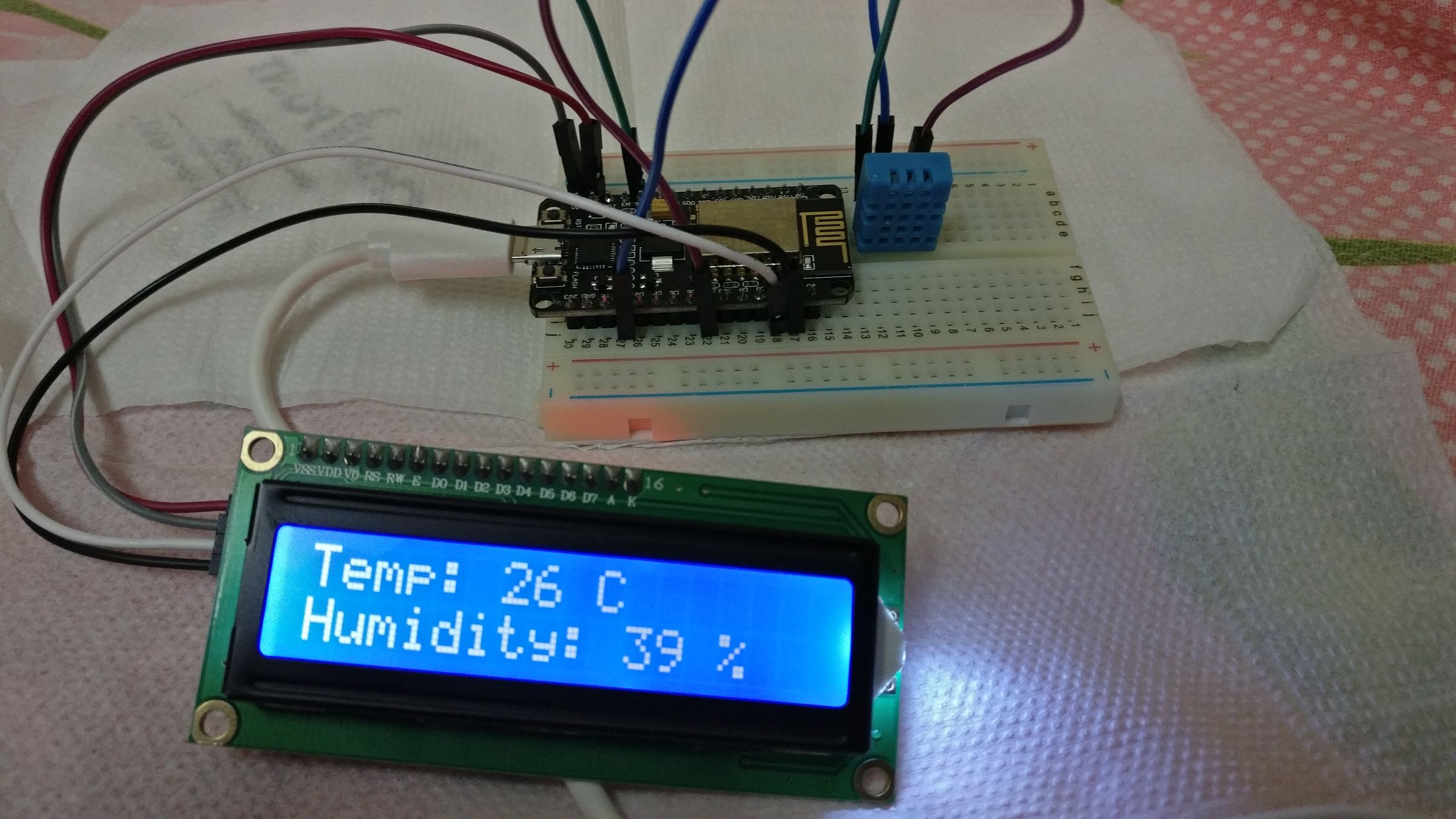ESP8266 Weather Server With LCD Display : 4 Steps (with Pictures ...