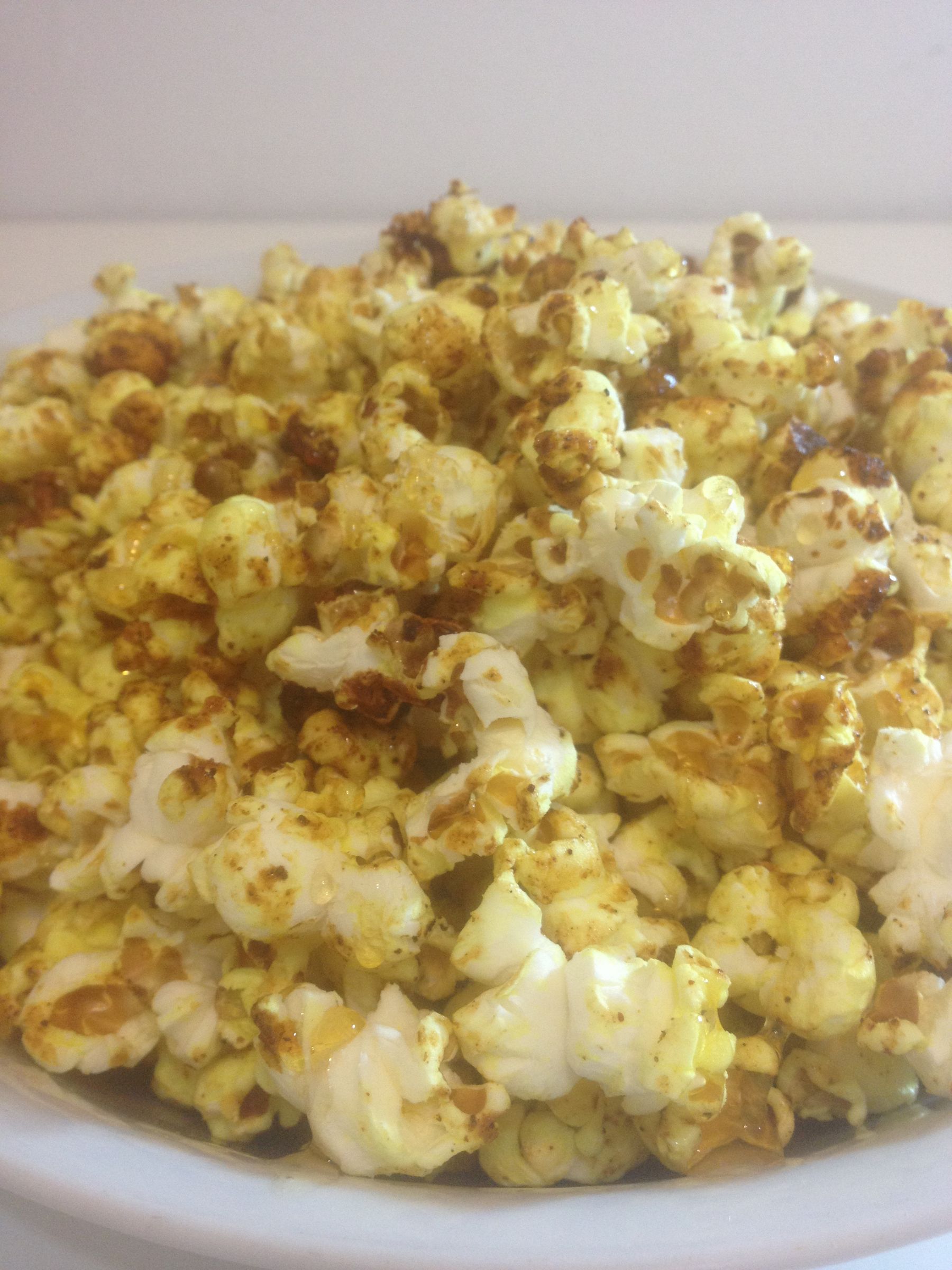 5 Minute Sweet´n´Spicy Curry Popcorn With Honey : 5 Steps (with ...