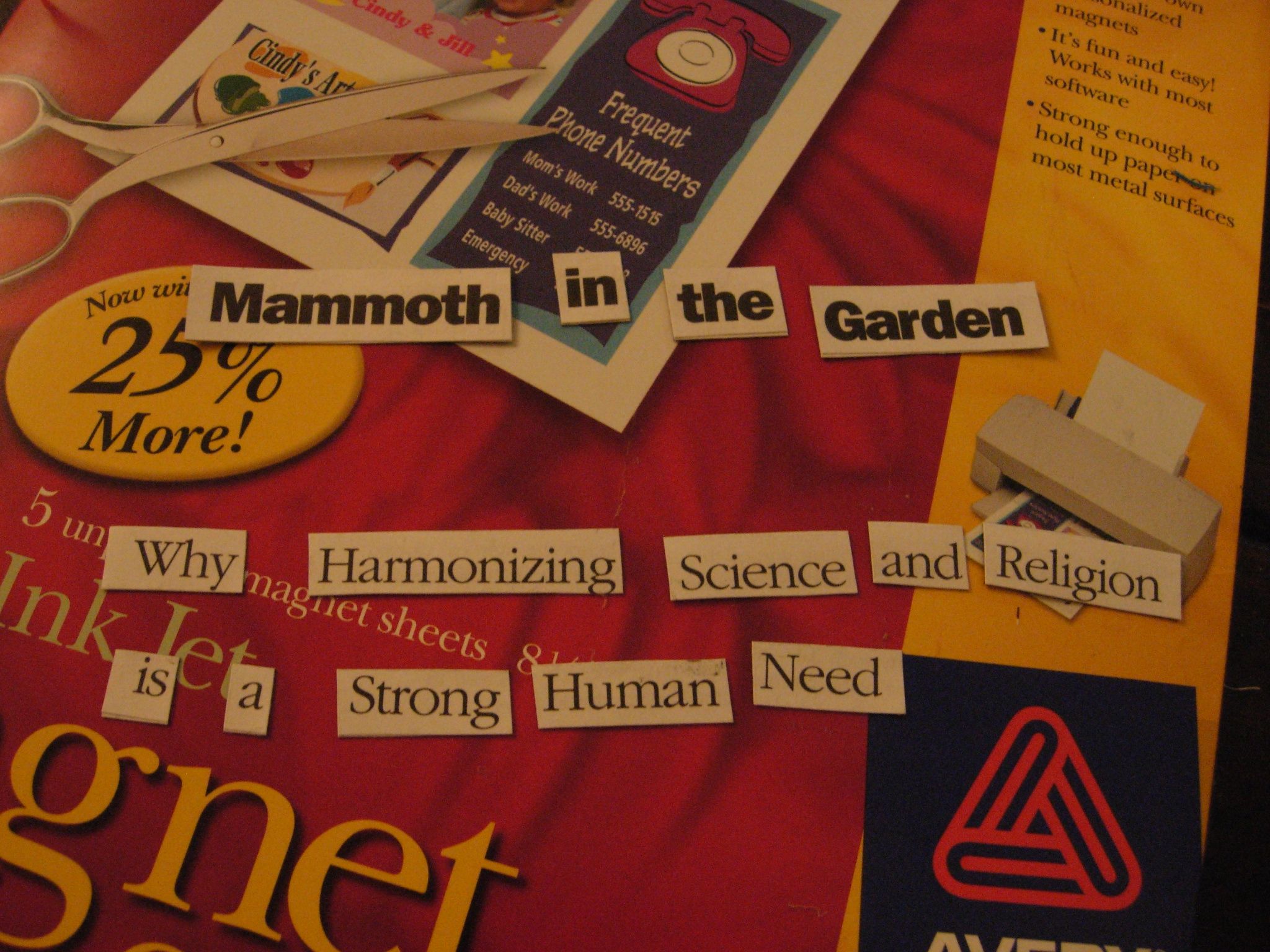 Ransom Note Magnetic Fridge Poetry : 3 Steps - Instructables