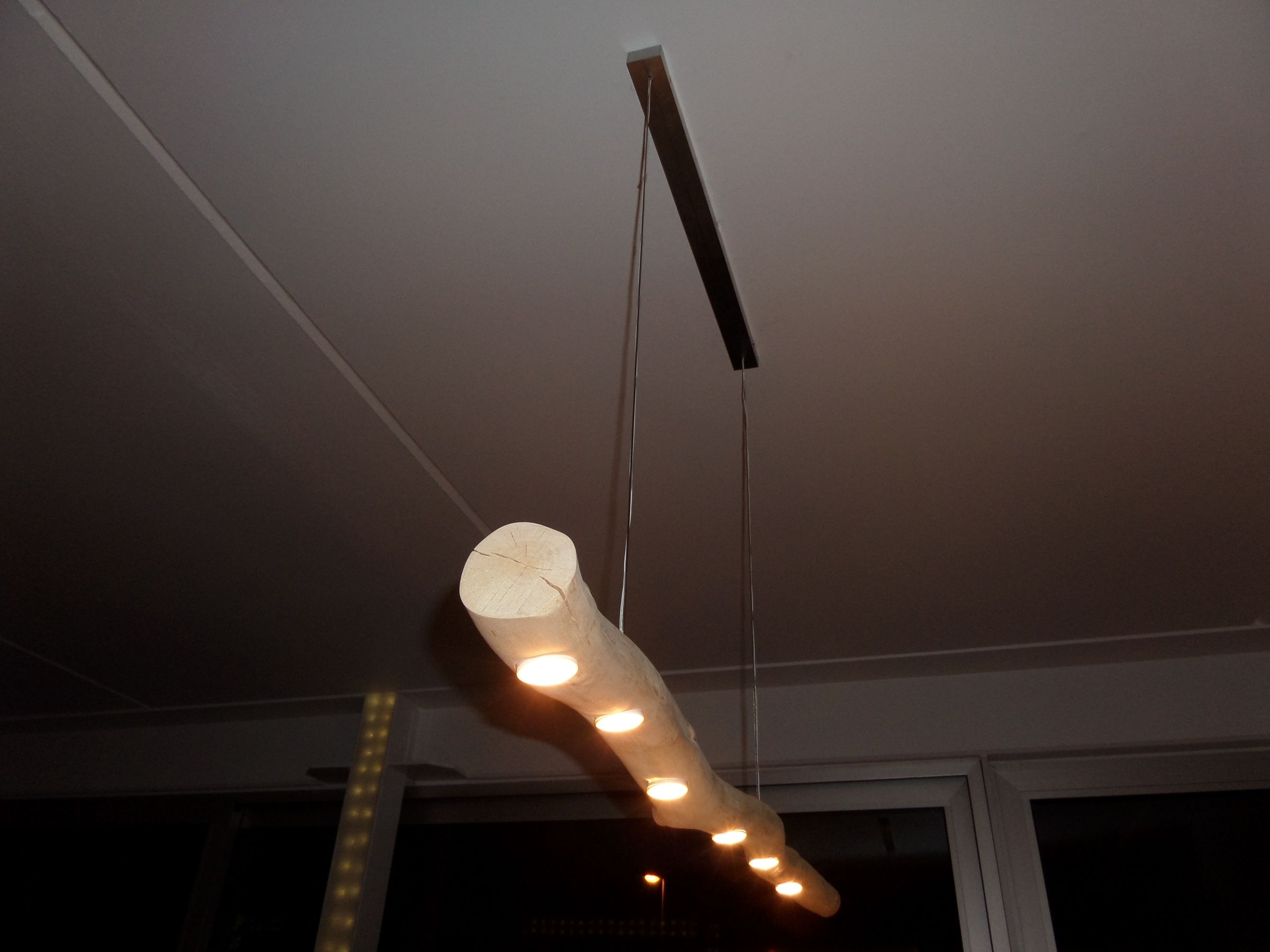 Natural Wood Diner Table LED Lamp : 6 Steps (with Pictures) - Instructables