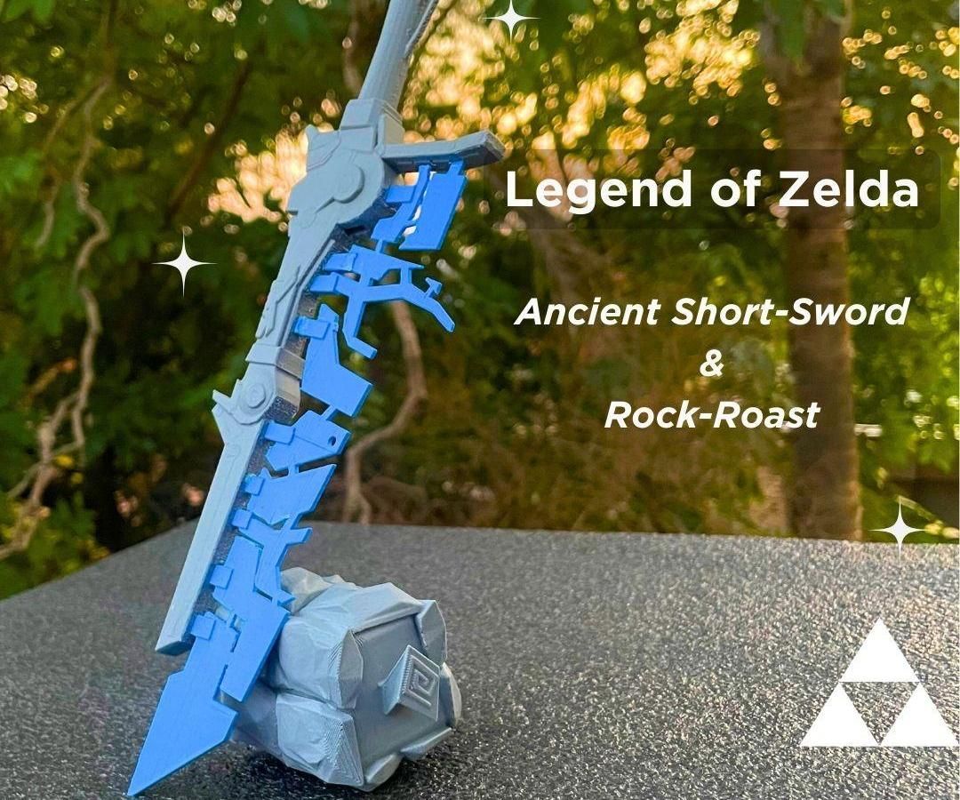 Ancient Short-Sword and Goron Rock-Roast From Zelda BOTW. 🗡️ 🍖 🪨 : 24 ...