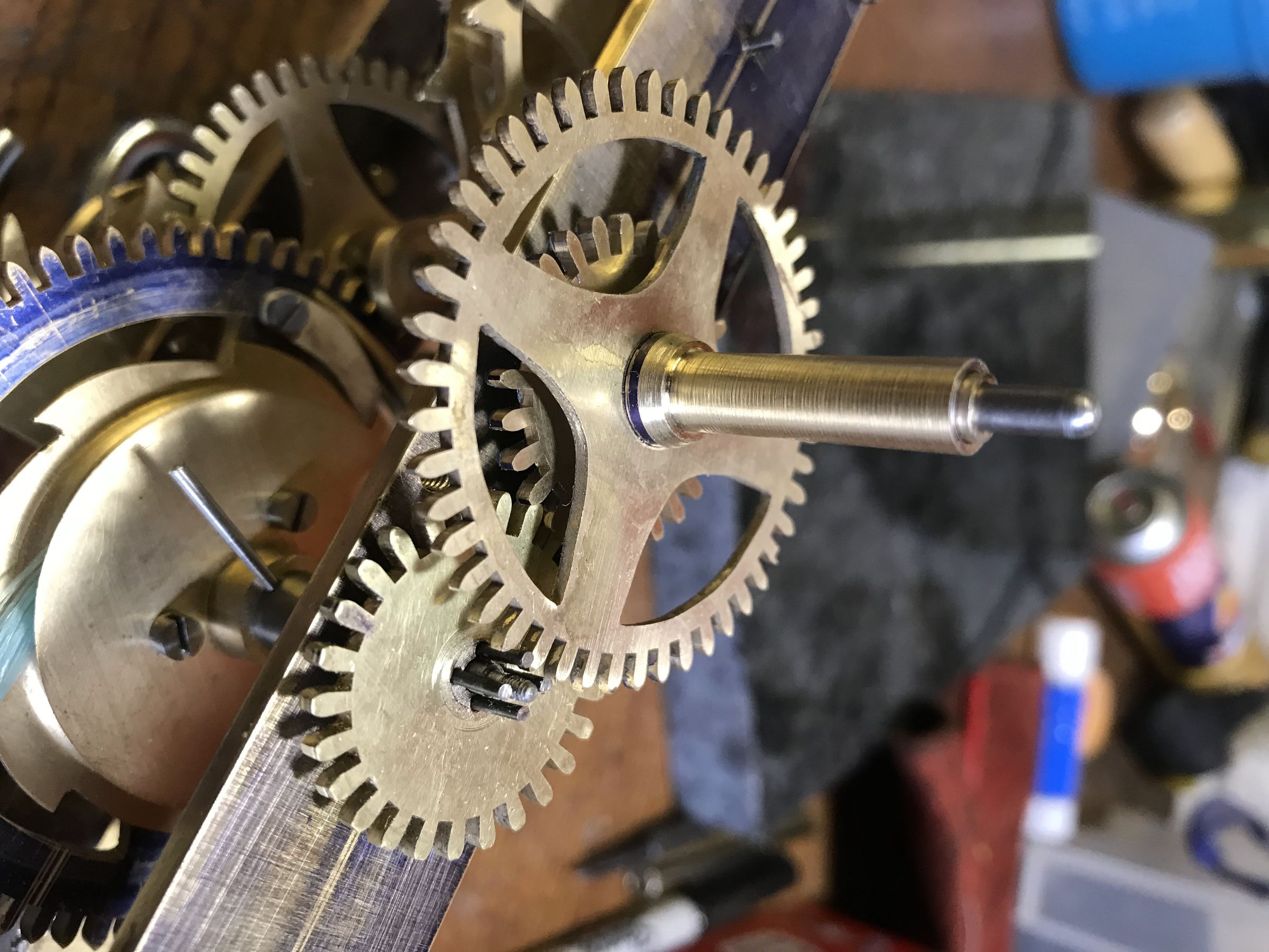 Making a Wall Hanging Brass Mechanical Alarm Clock in the Home Machine ...