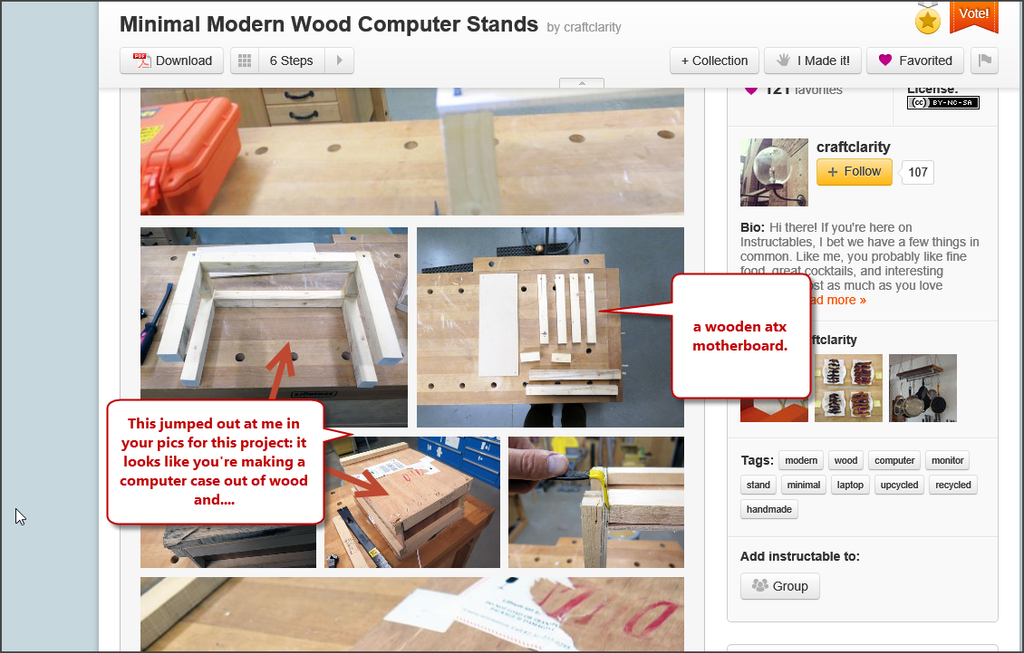 Minimal Modern Wood Computer Stands : 6 Steps (with Pictures ...
