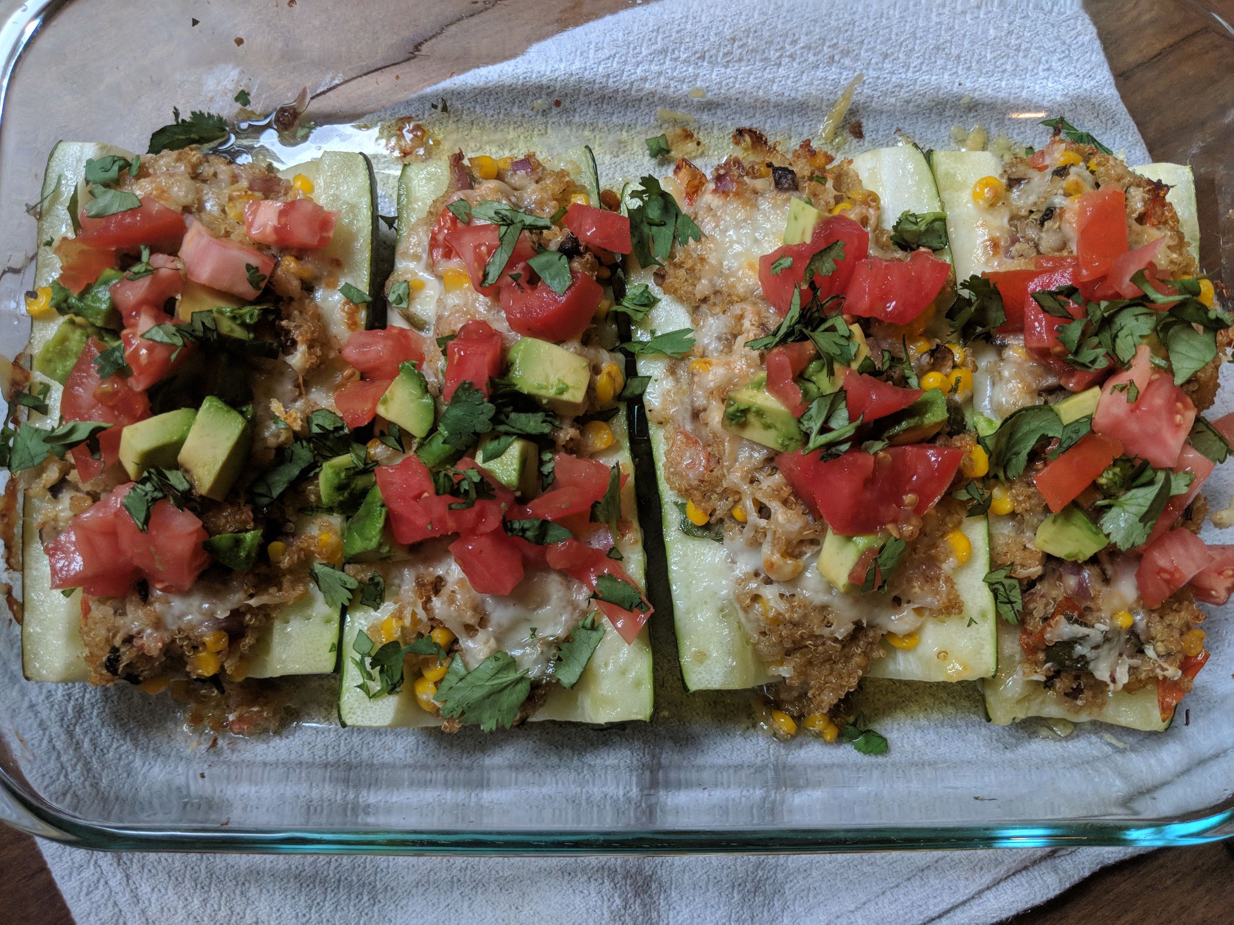 Garden Veggie Stuffed Zucchini Boats : 6 Steps (with Pictures ...