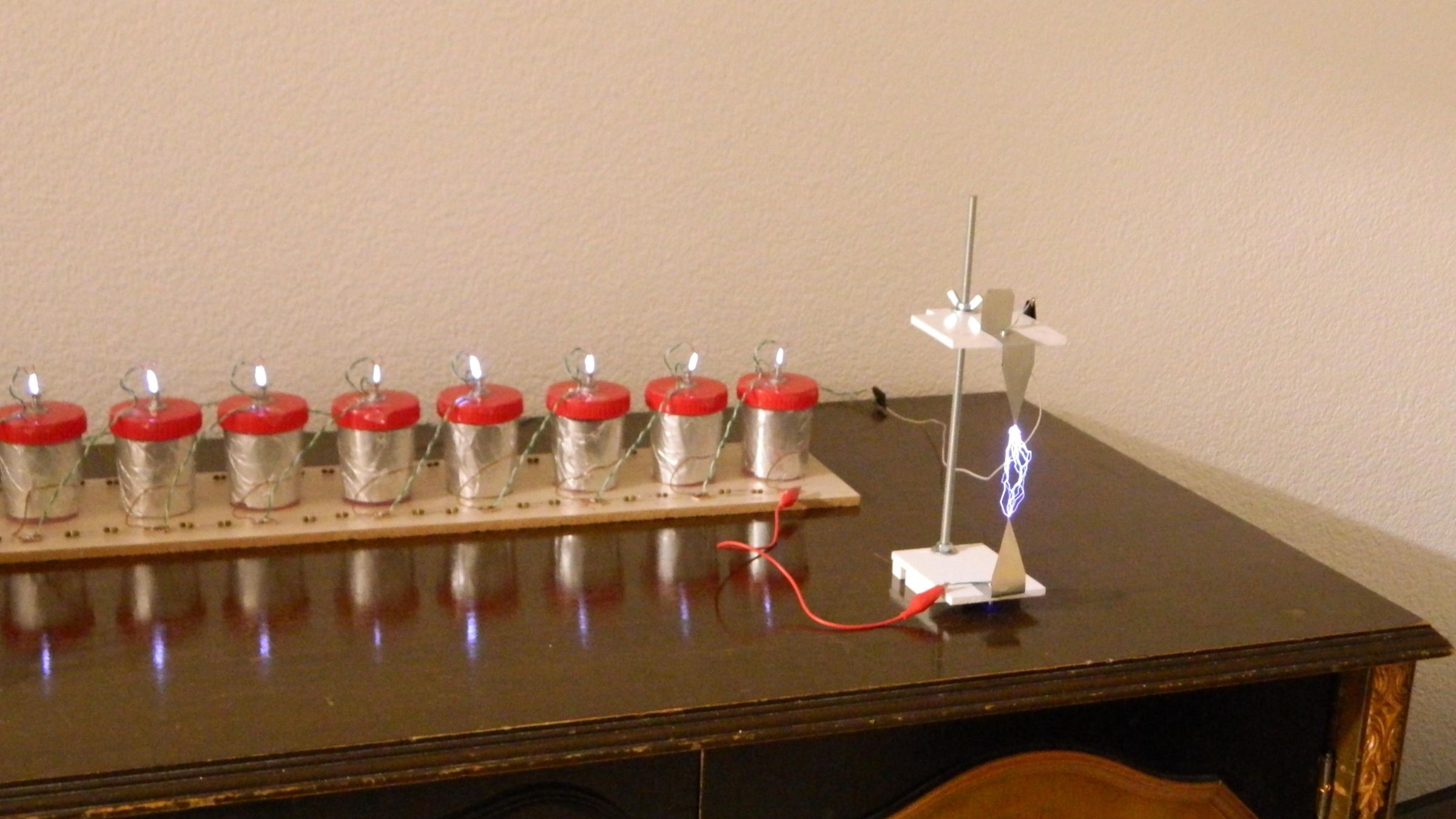 High Voltage Marx Generator With Homemade Salt Water Capacitors ...