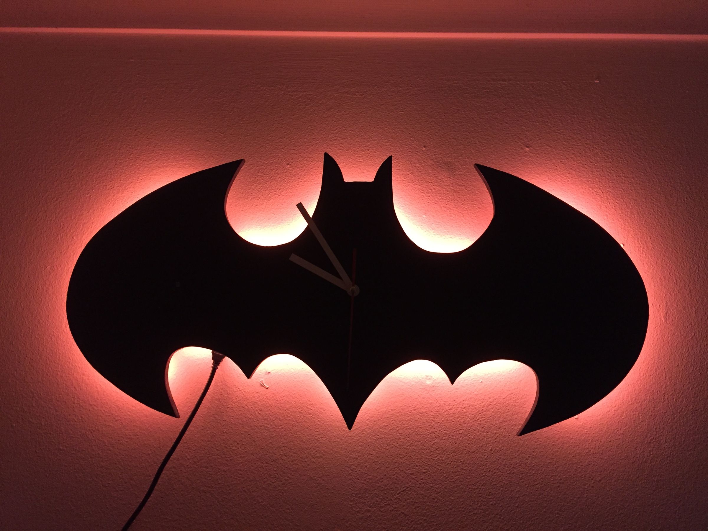 Batman LED Nightlight & Clock (Arduino) : 8 Steps - Instructables