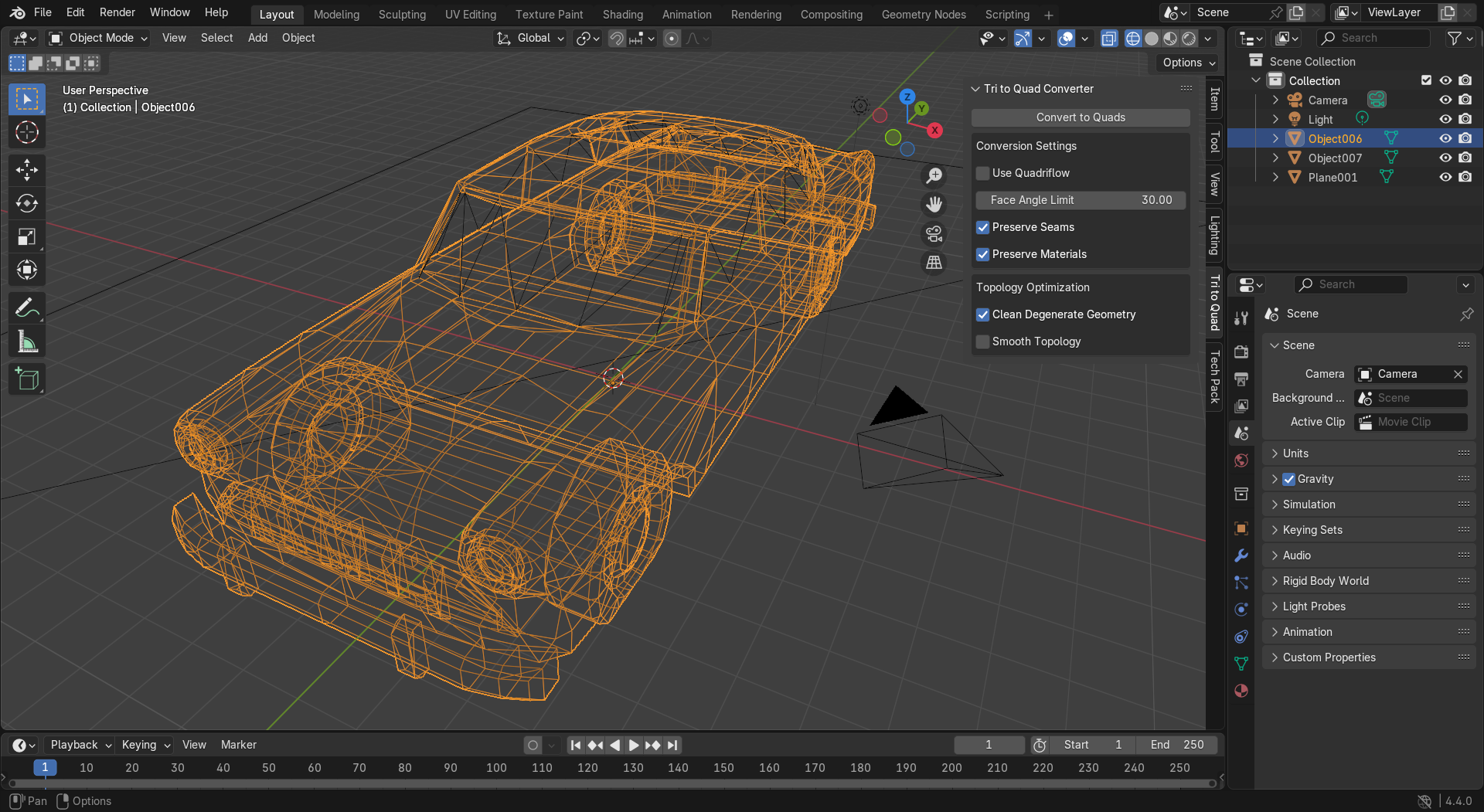 Mastering Blender: Convert Tris to Quads Manually or With Quadify : 7 ...