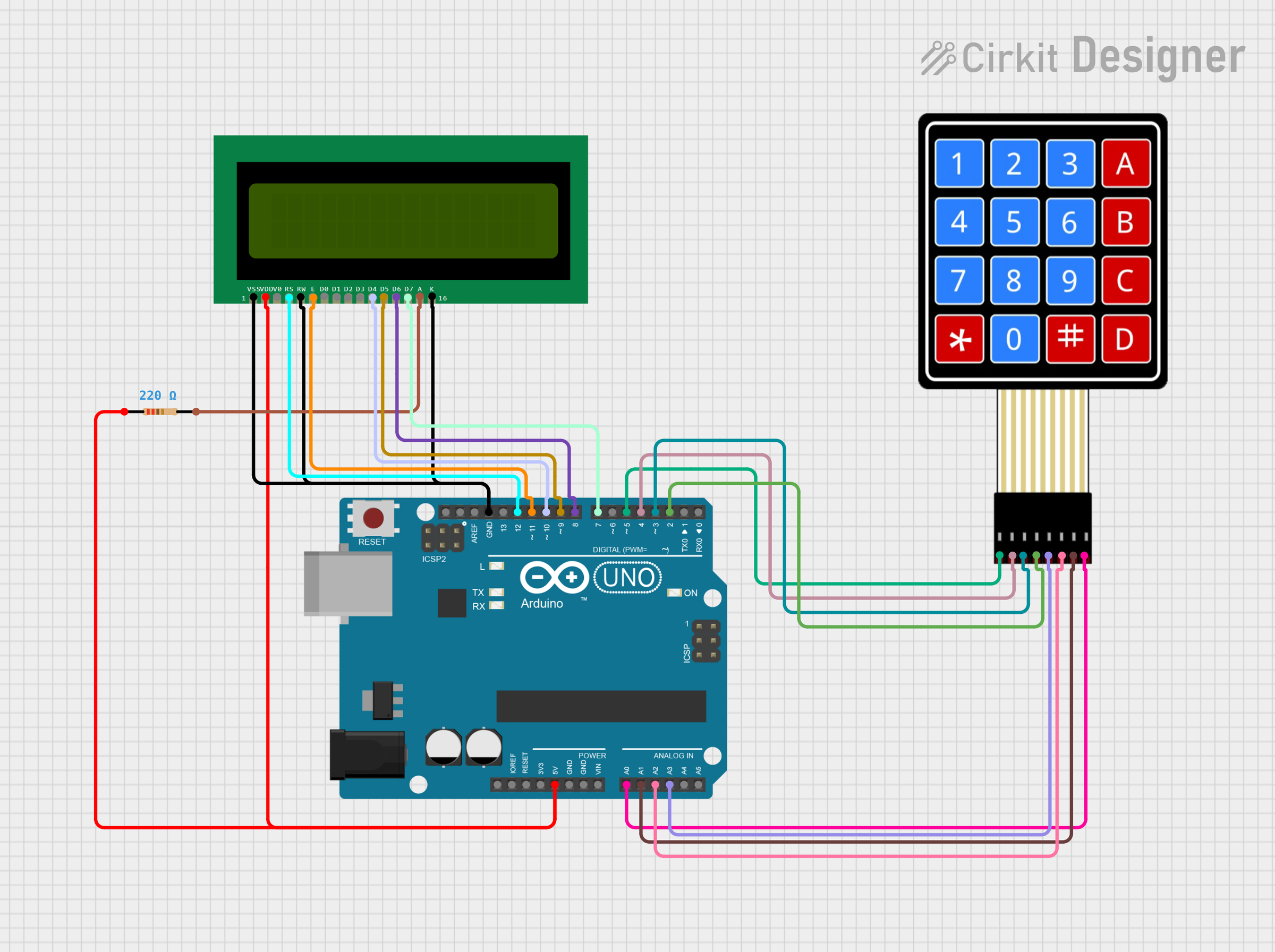 Build Your Own Arduino Calculator With 4x4 Keypad and LCD Display : 9 ...