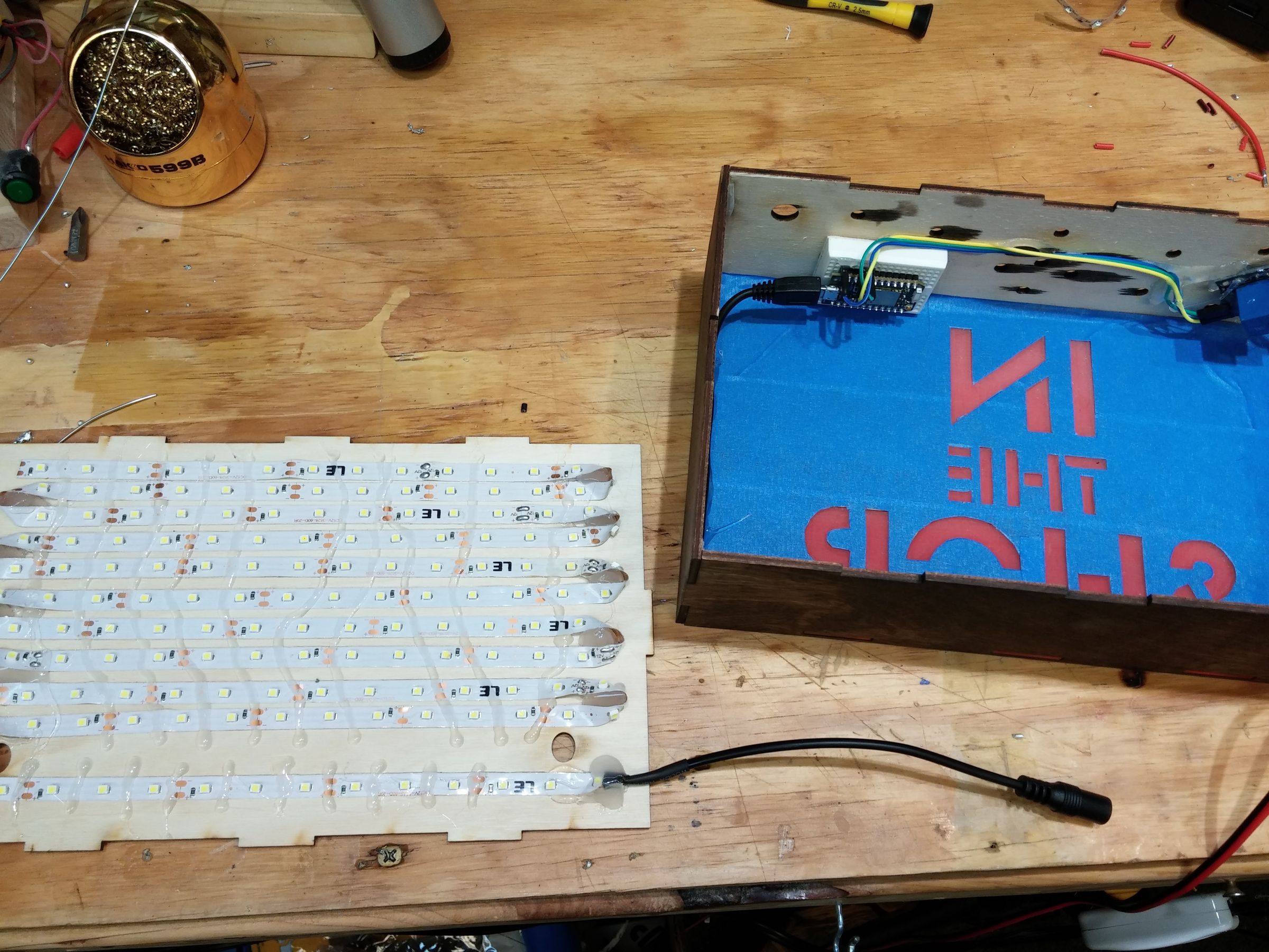 "IN THE SHOP" LED IOT Light With Particle : 8 Steps (with Pictures ...
