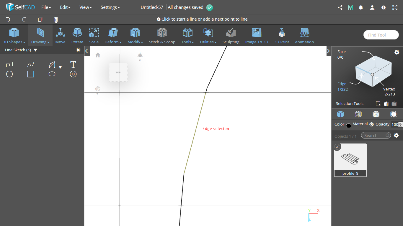 Working With Profiles | SelfCAD : 28 Steps - Instructables
