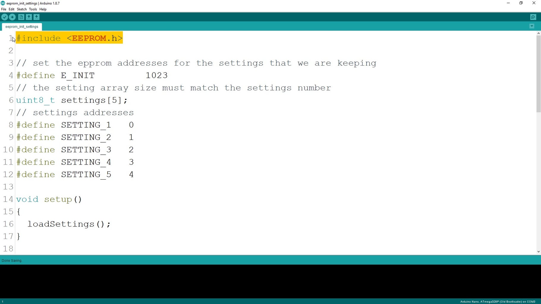 Arduino Eeprom Settings Initialization 5 Steps Instructables