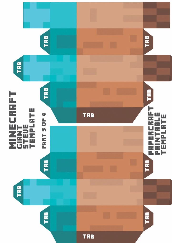 Minecraft Steve Template