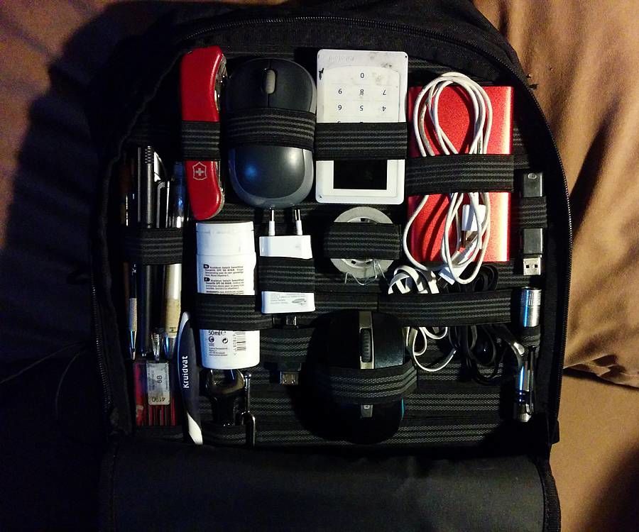 Customizable Elastic Band Backpack Organizer : 7 Steps (with Pictures ...