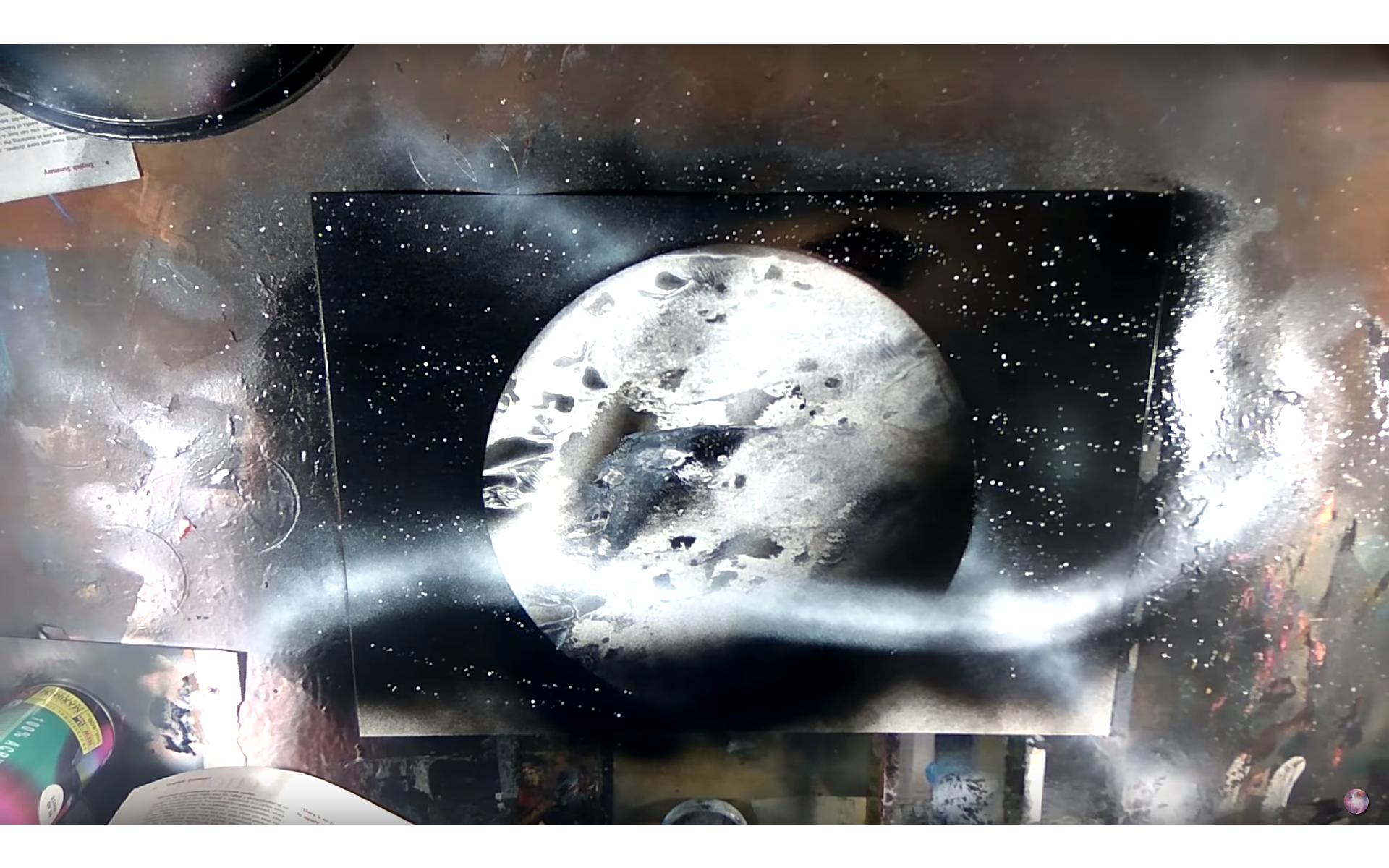 Spray Paint Art : How to Draw a Planet With a Spray Paint : 5 Steps ...