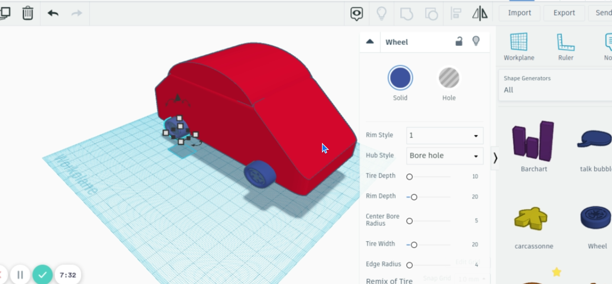 TinkerCAD Car (Basic) : 7 Steps - Instructables