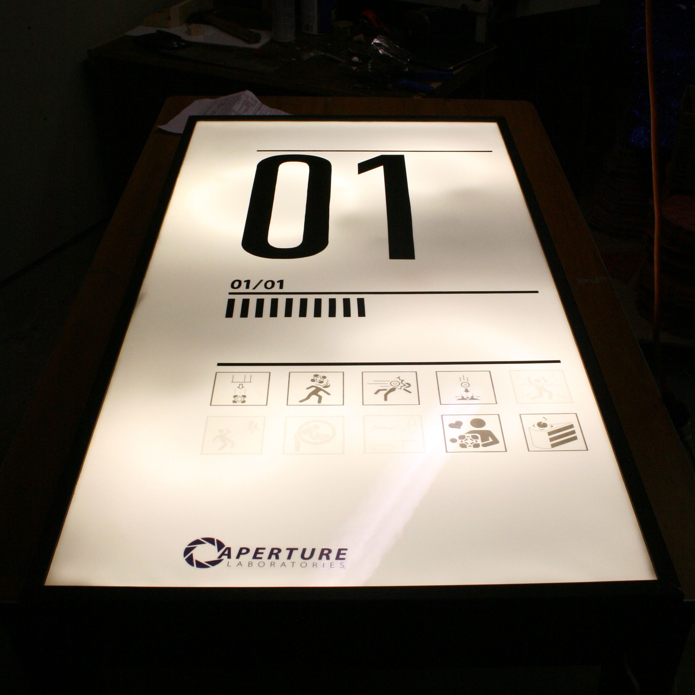 Portal Test Chamber Information Sign : 7 Steps (with Pictures ...