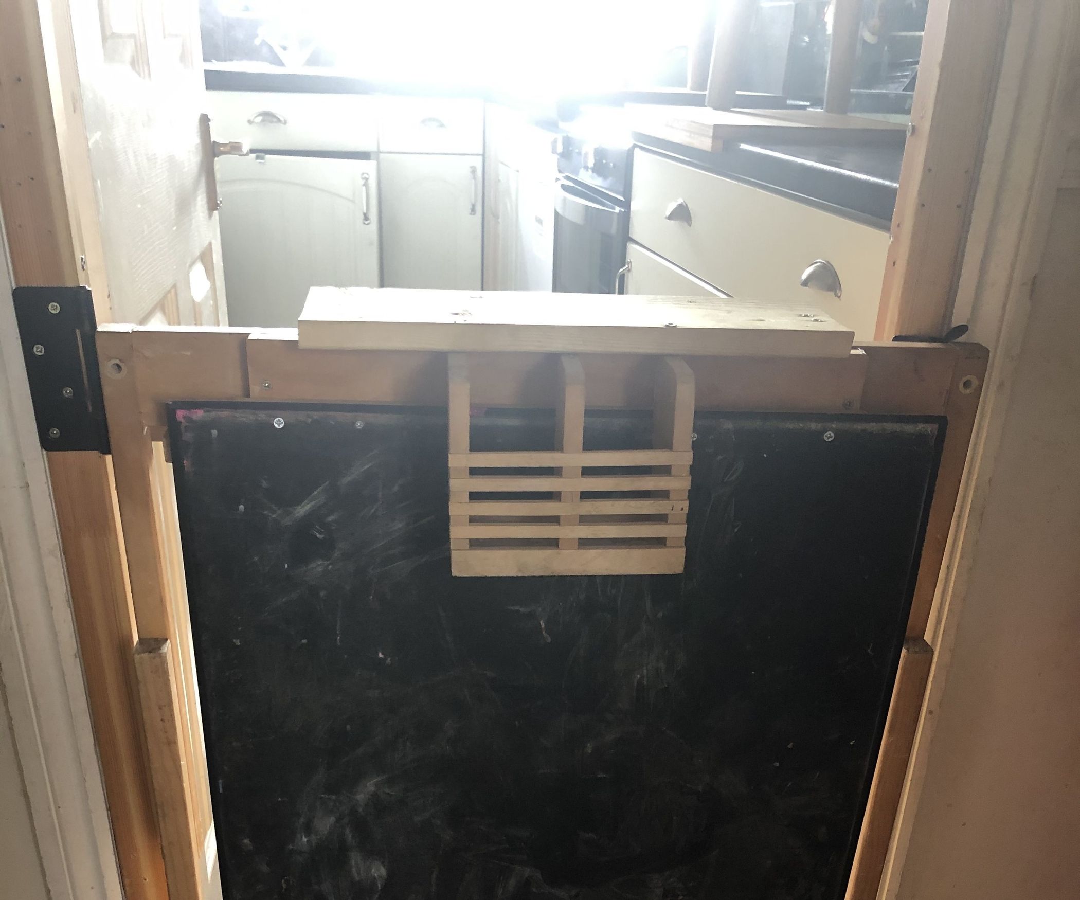 Kitchen Safety Gate From Old Ikea Latt Table : 8 Steps - Instructables