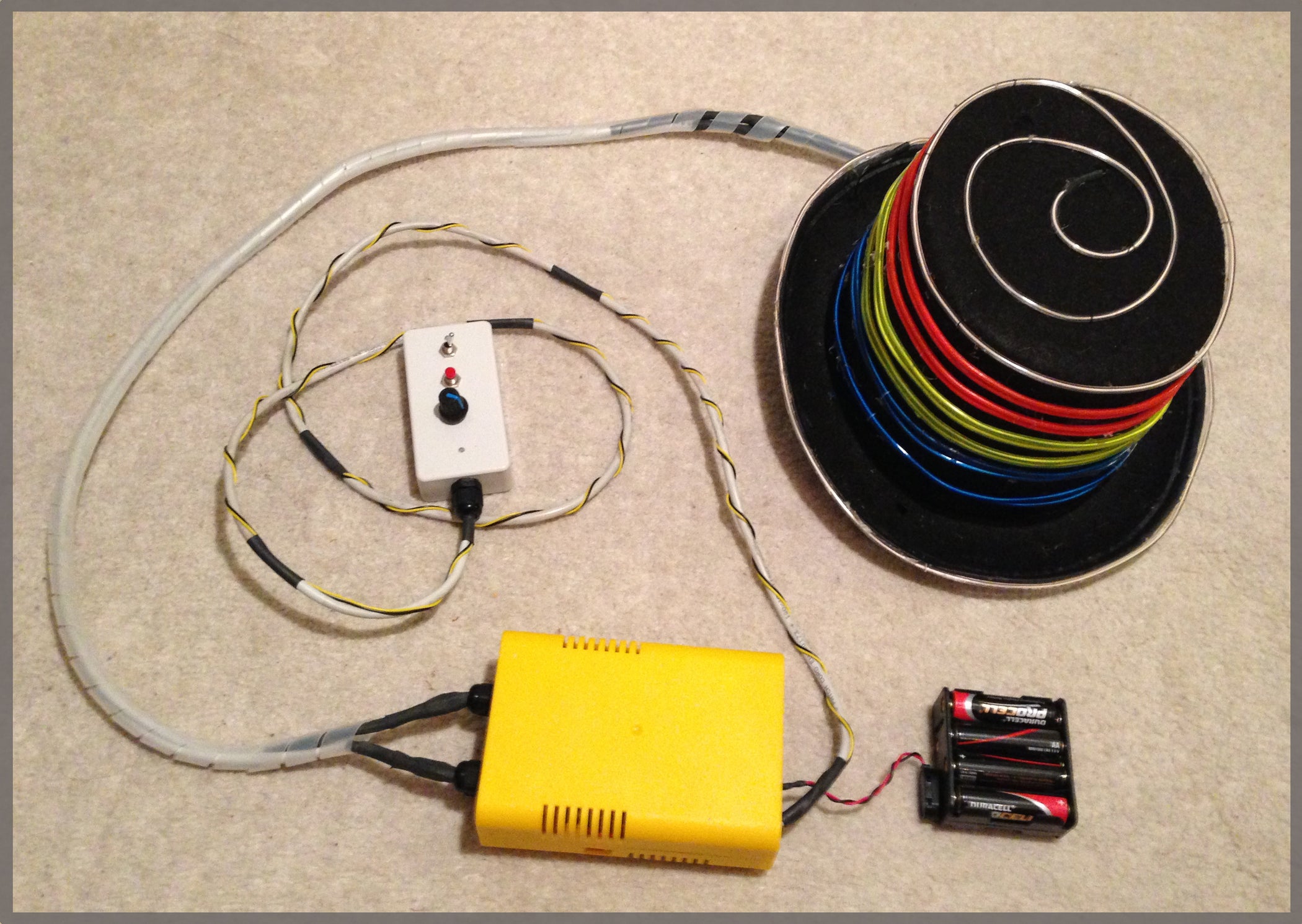 EL Wire Hat: Sequenced and Sound Activated With Remote Control ...