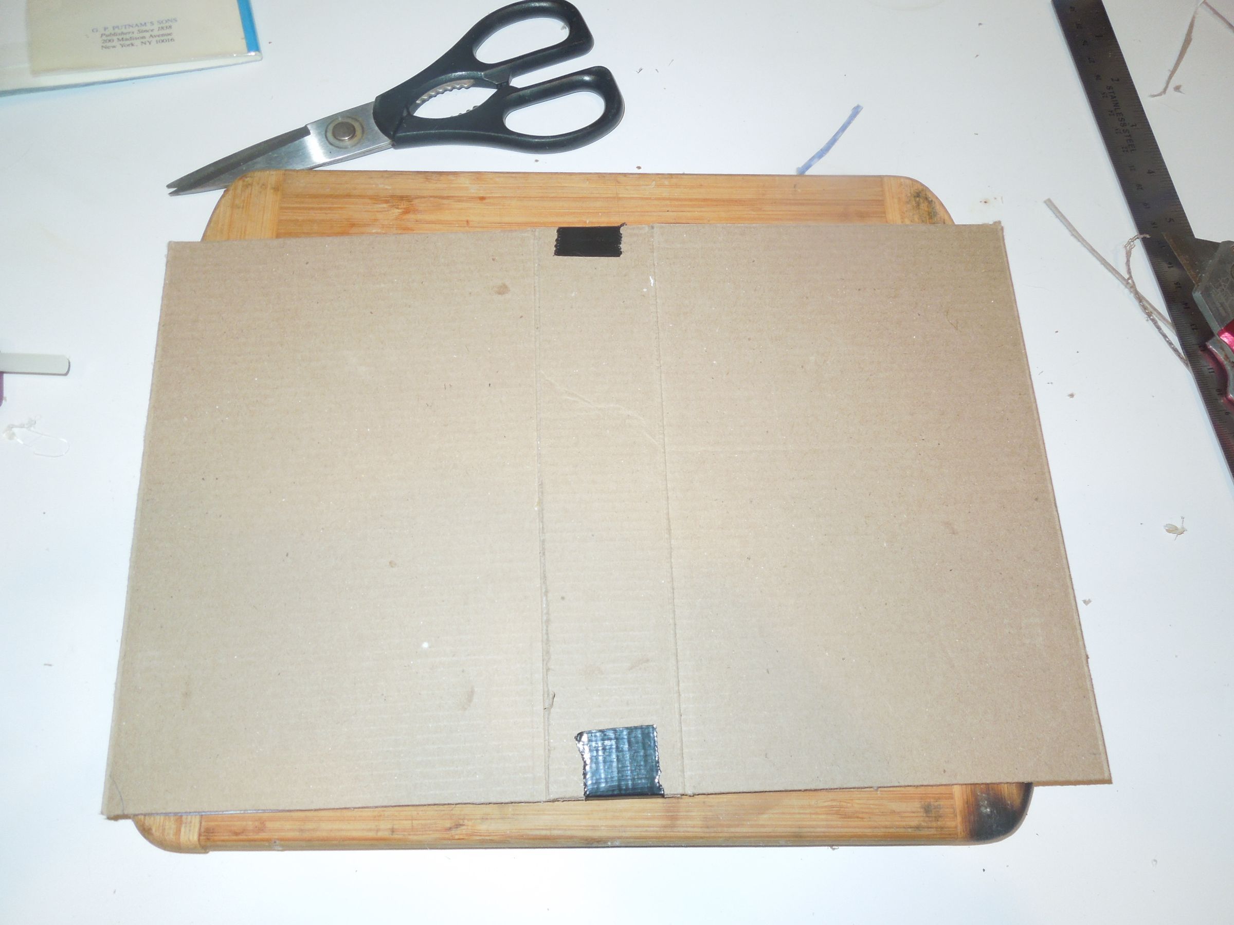 Making a Fitted, Fabric Lined Book Safe From a Hardback Book Dust Cover ...