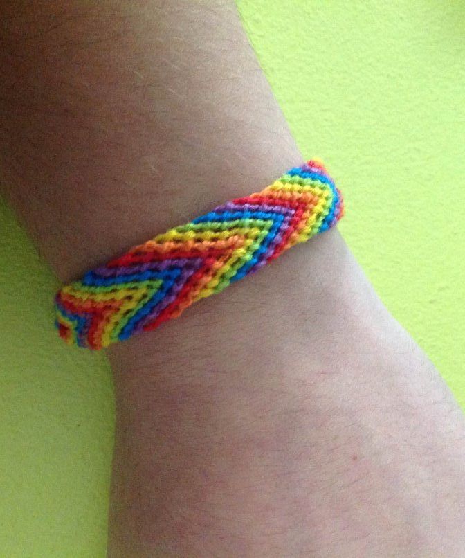 Rainbow Arrow Friendship Bracelet : 12 Steps - Instructables