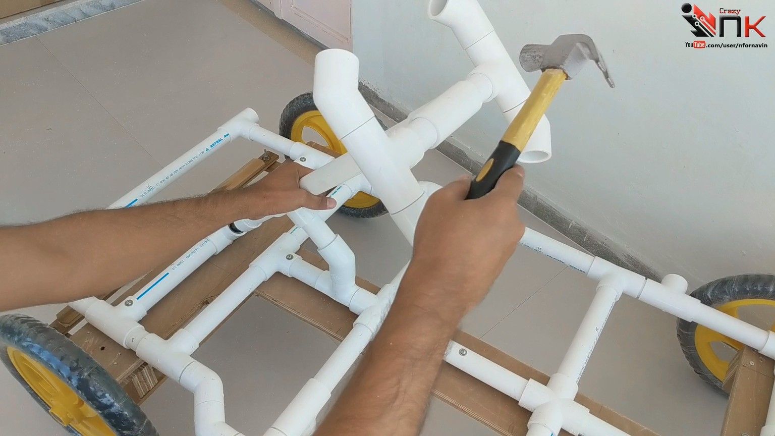 How to Make a Go Kart / Electric Car Using PVC Pipe at Home : 7 Steps ...