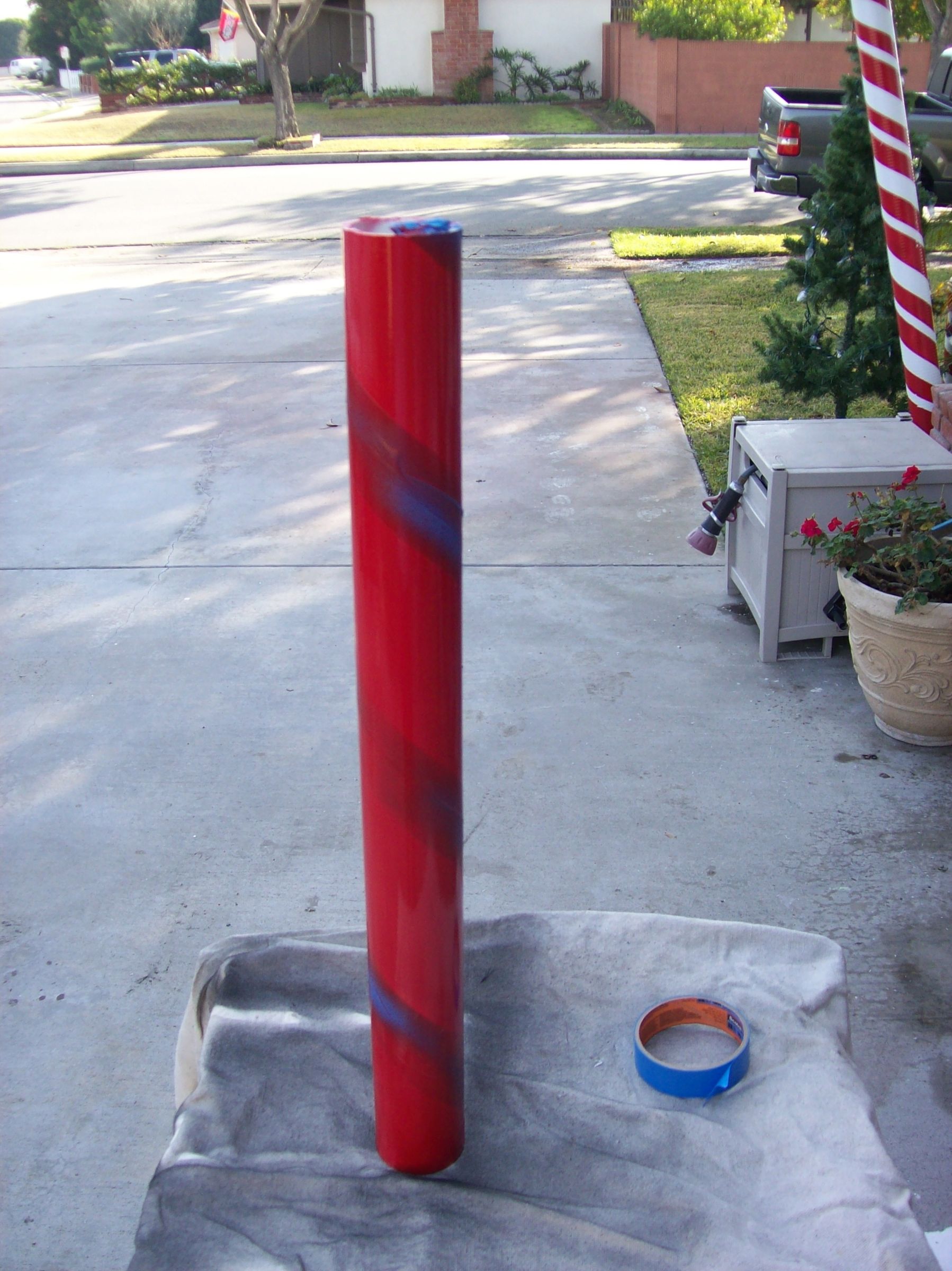 Christmas Candy Cane Post : 4 Steps (with Pictures) - Instructables