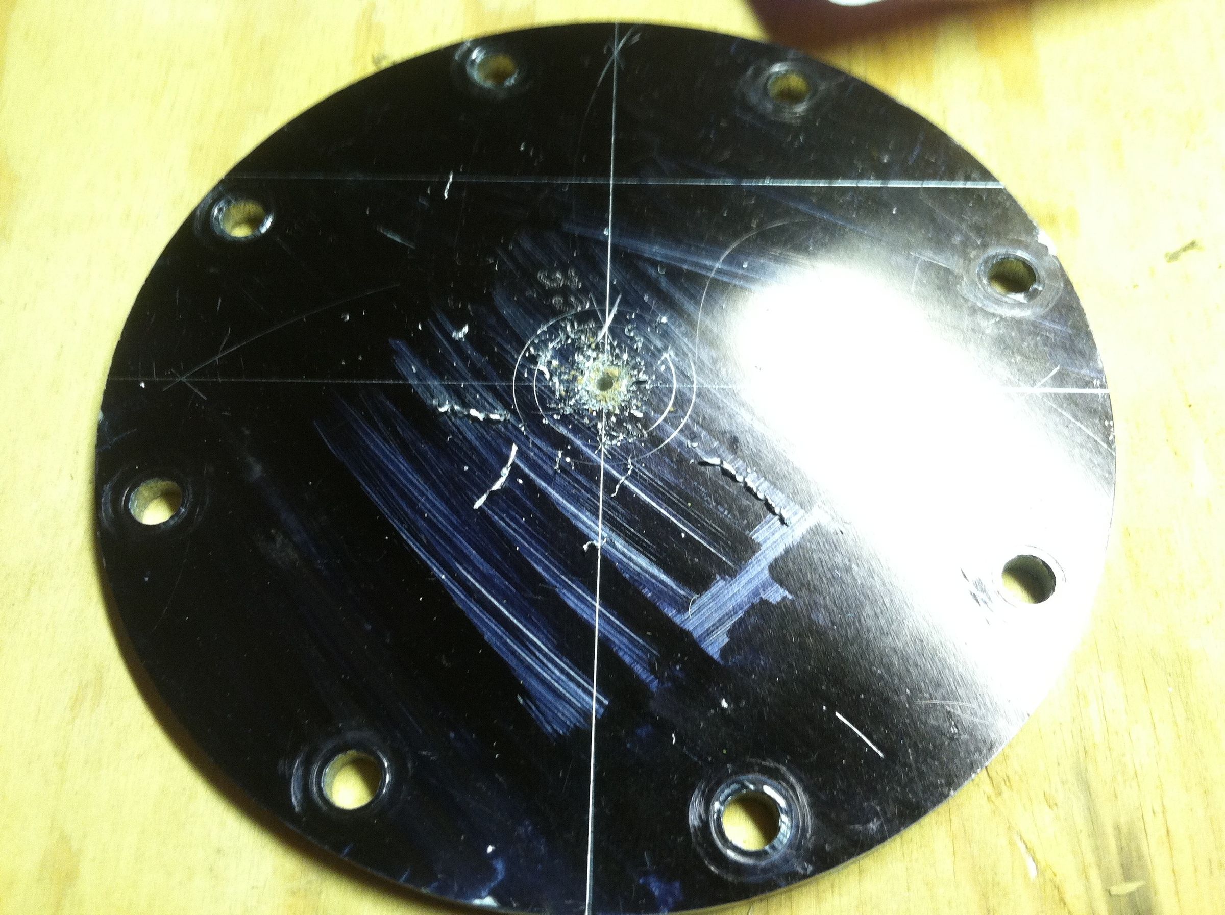 How to Find the Center of a Round Plate (and Drill a Bolt Hole Circle ...