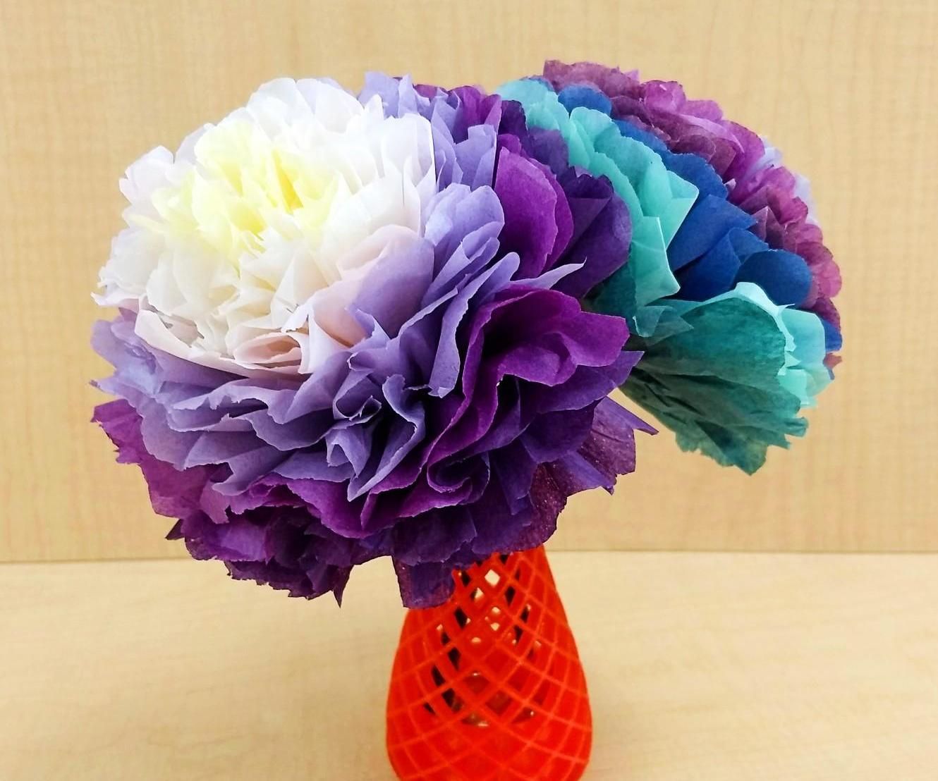 Tissue Paper Fantasy Flowers : 4 Steps (with Pictures) - Instructables