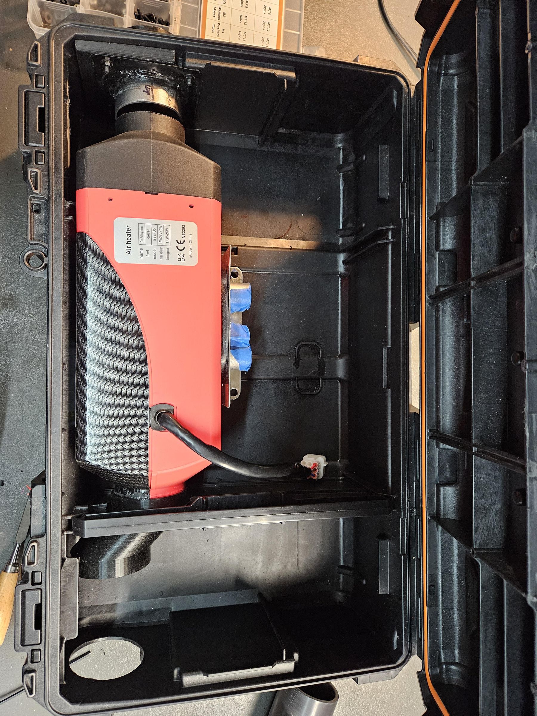 DIY All-in-One Diesel Heater Unit in a Ridgid Case : 11 Steps (with ...