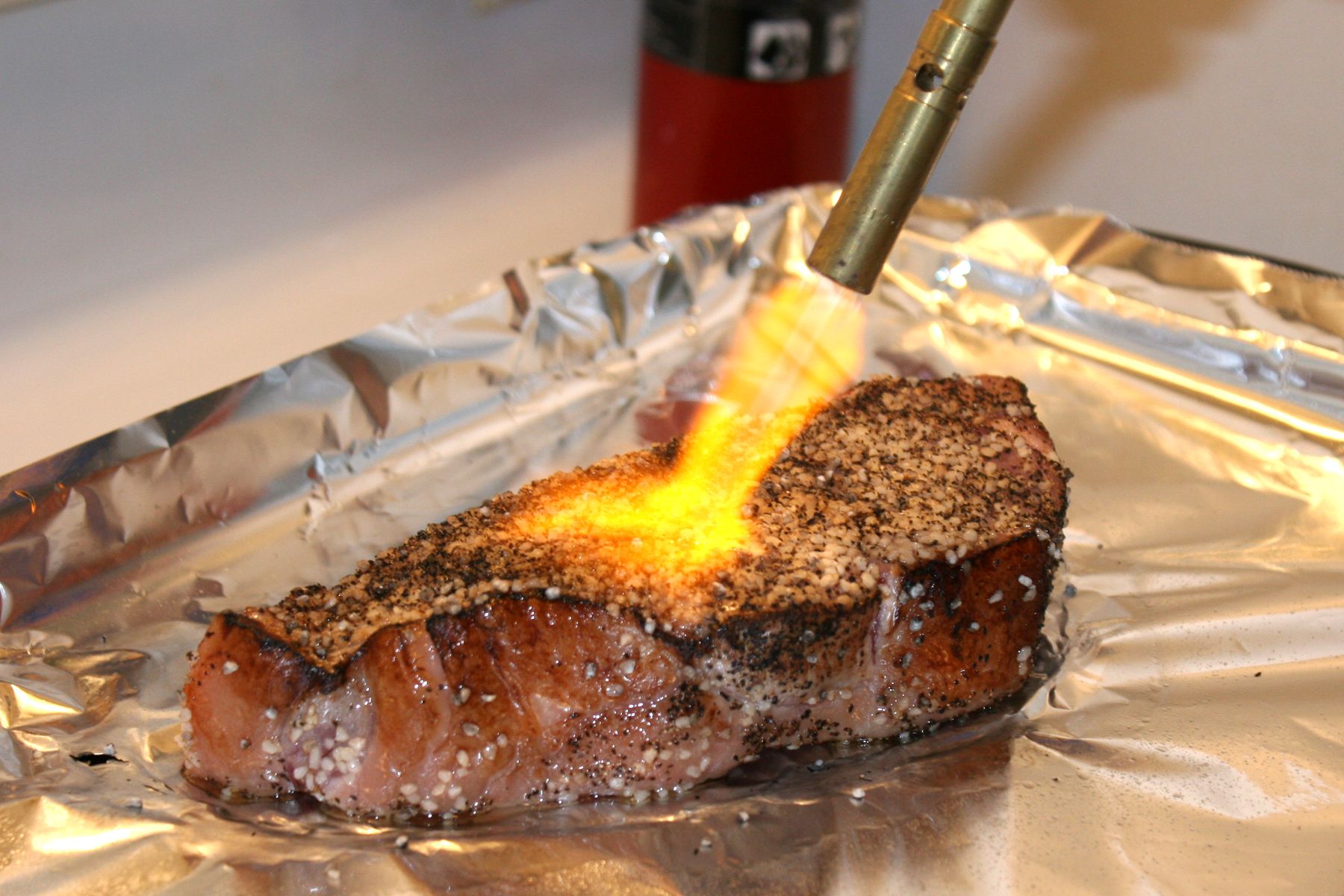 How to Make a Steak Dinner With a Propane Torch : 8 Steps (with ...