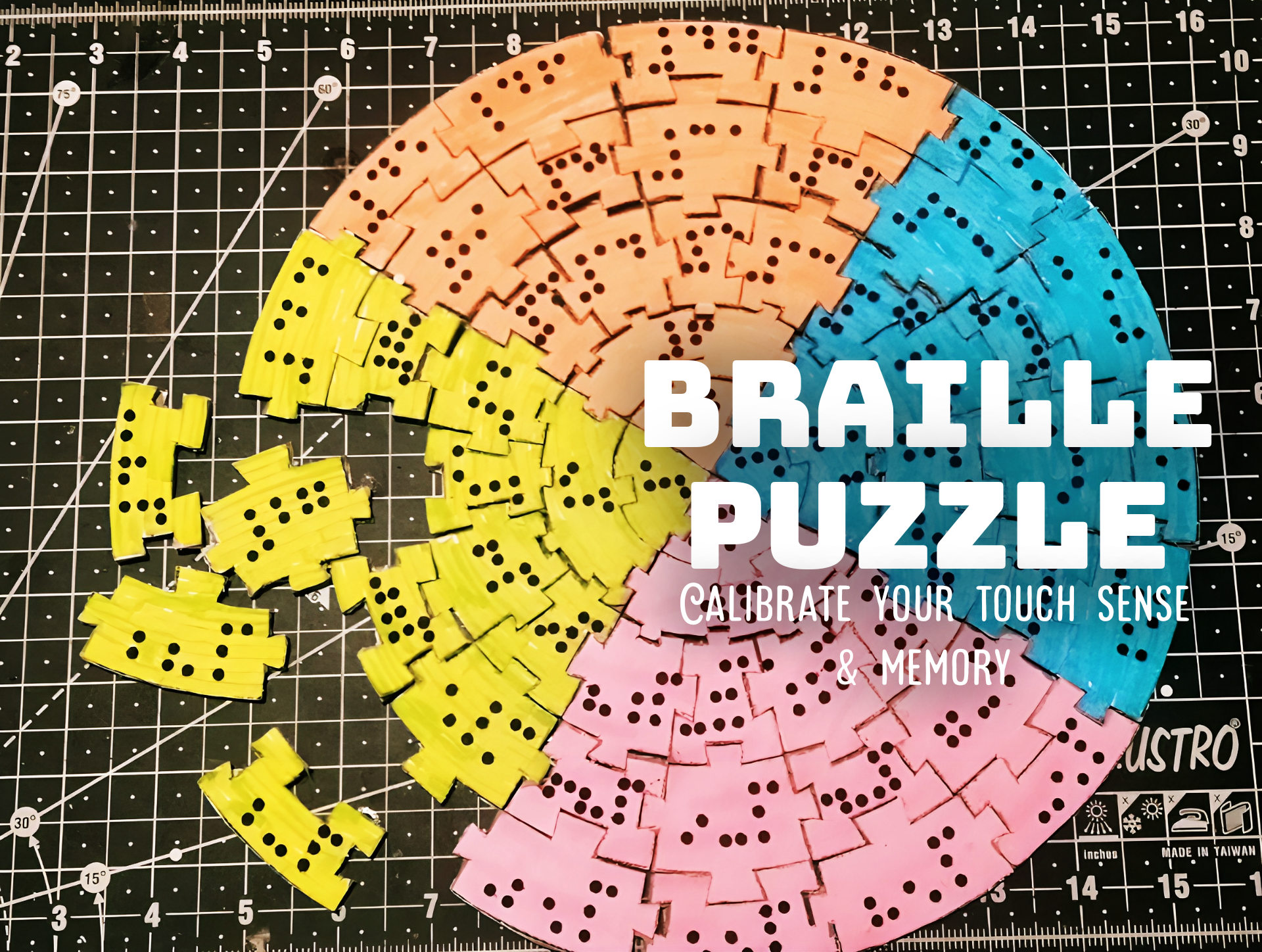 Touch & Learn Braille Puzzle (Specially for Visually Impaired) : 5 ...