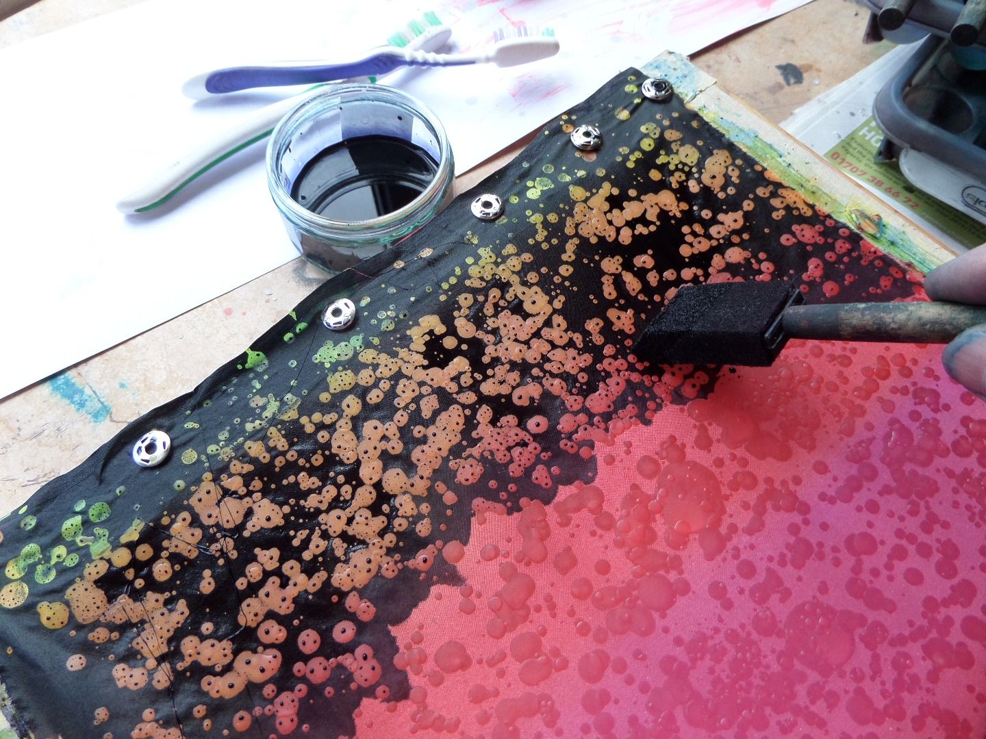 Rainbow Batik Silk Scarf Using a Teazle! : 11 Steps (with Pictures ...