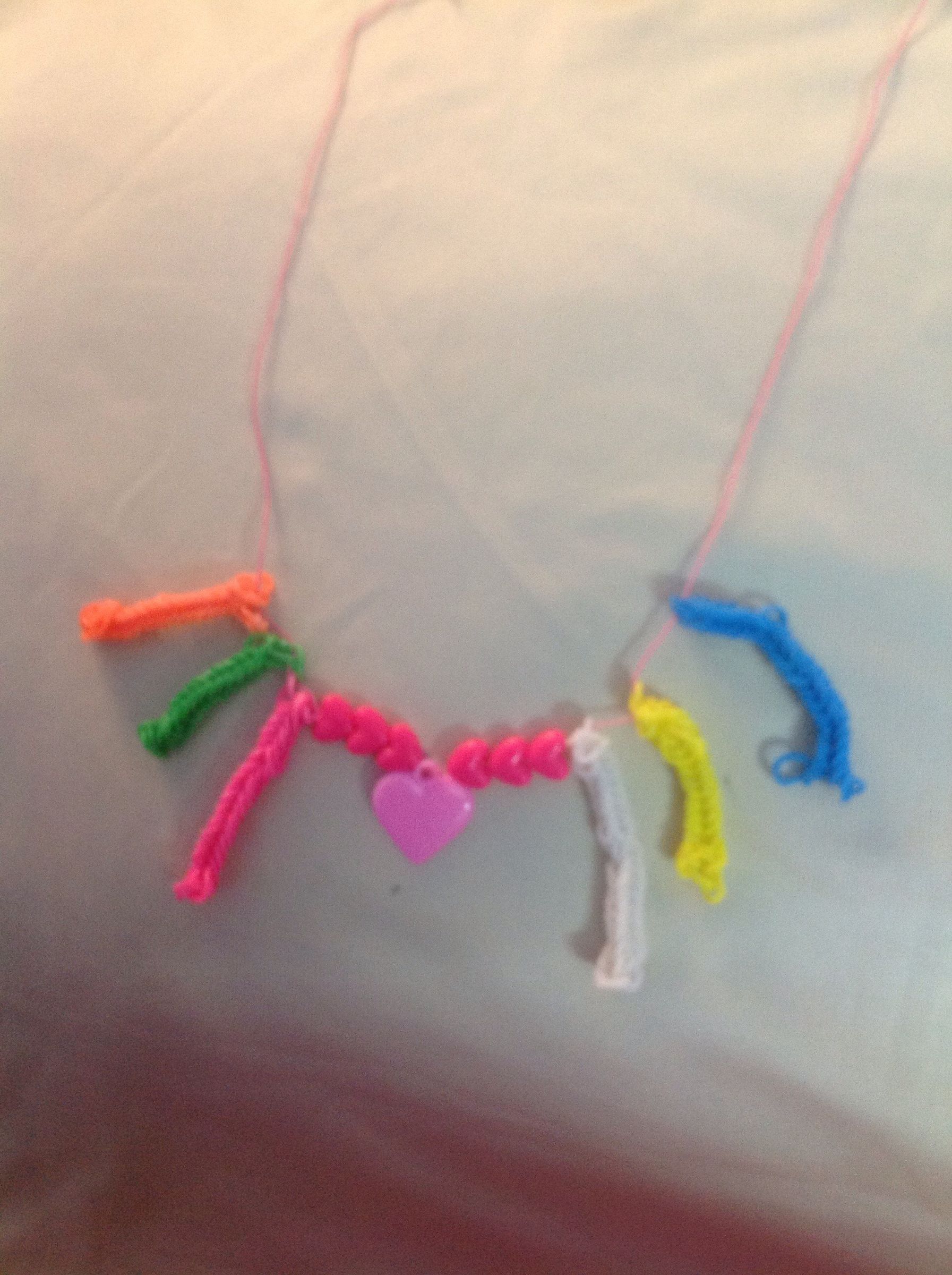 Loom Band Necklace : 3 Steps - Instructables