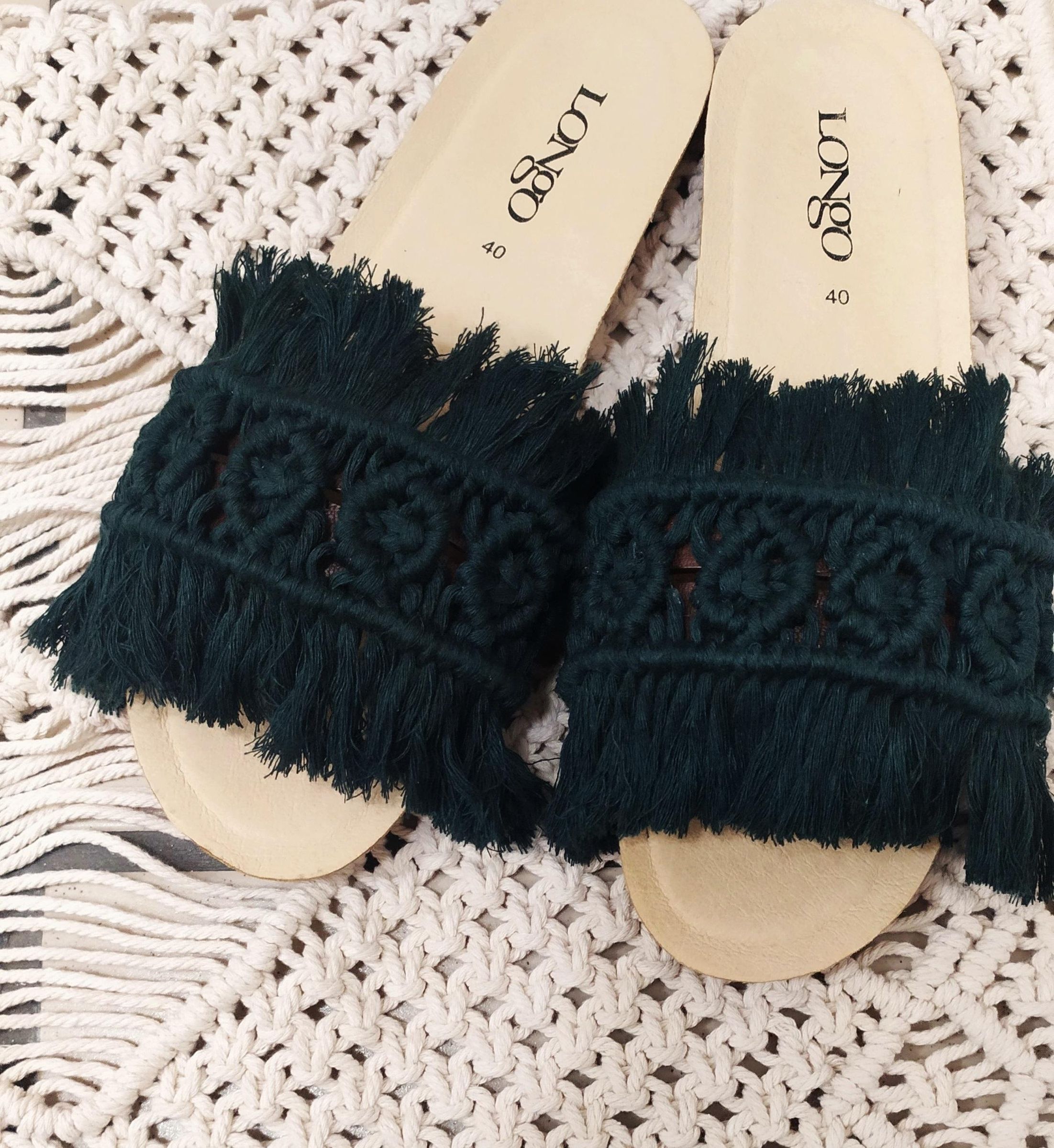 How to Make Bohemian Macrame Slippers From Scratch : 7 Steps (with ...