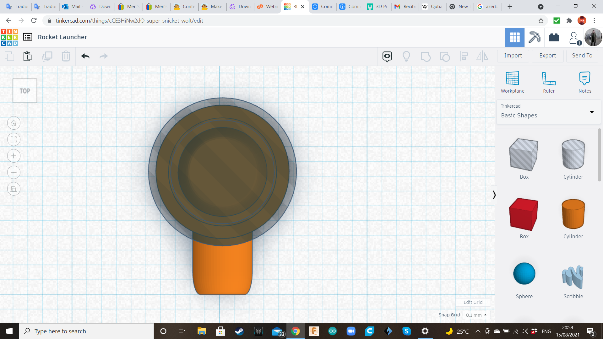 Tinkercad Robotics for School: Rocket Launching Mini-bot : 32 Steps ...