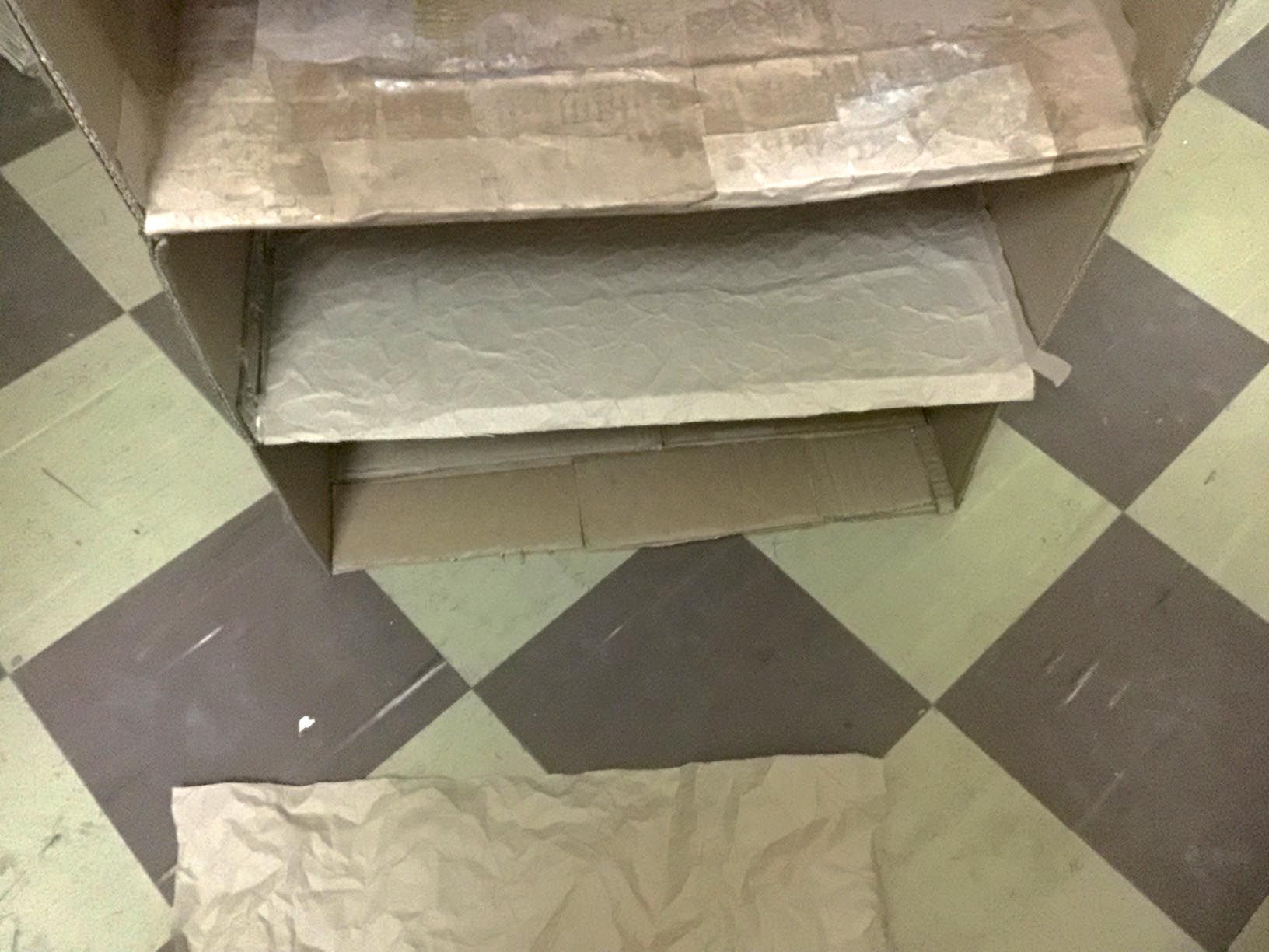 Turn Old Cheap CardBoard Box Into a Useful Premuim Storage Shelf With ...