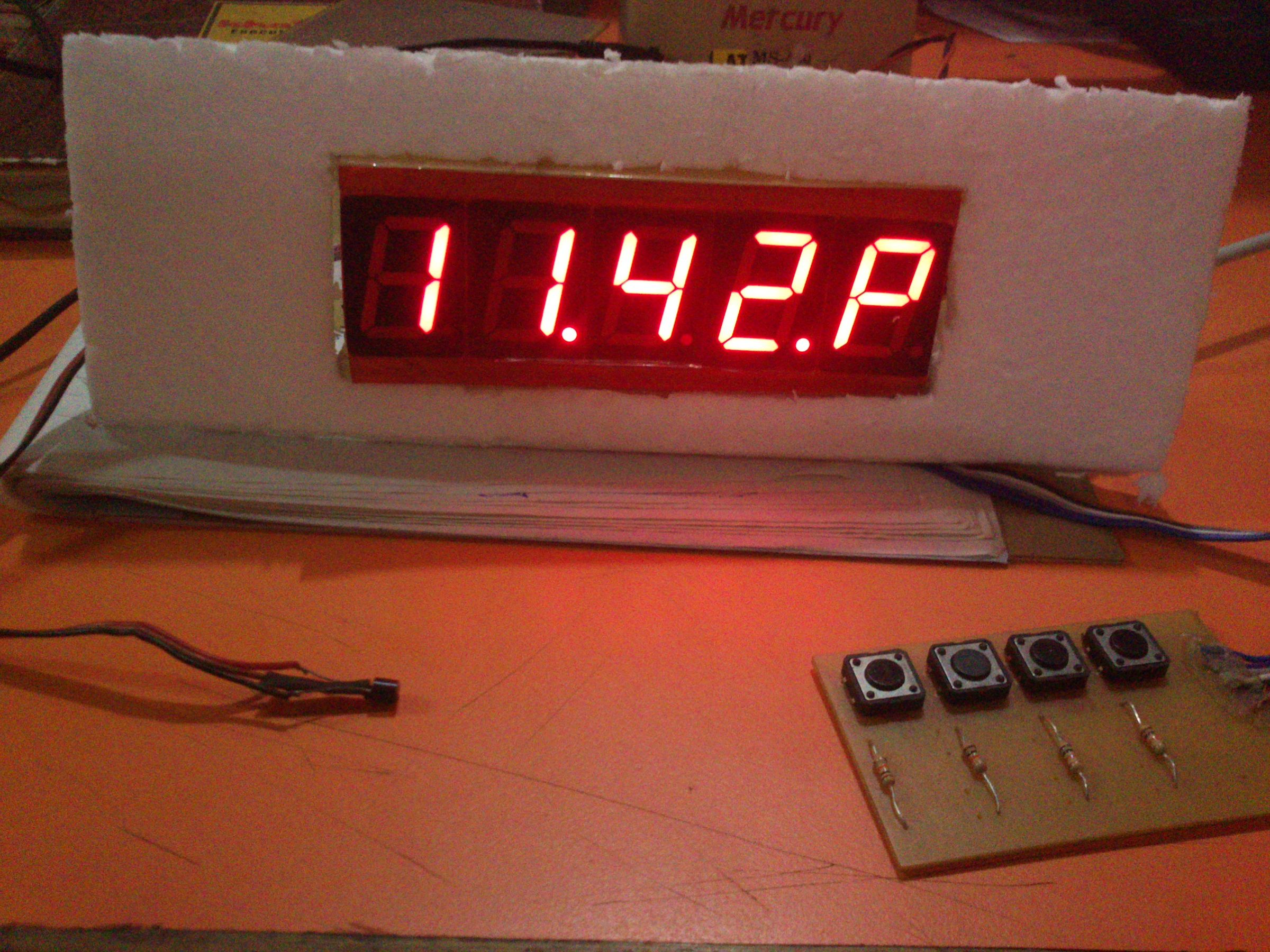 7 Segment Clock With Temperature Display [ds18b20 and 5 Digit Display] : 10 Steps - Instructables