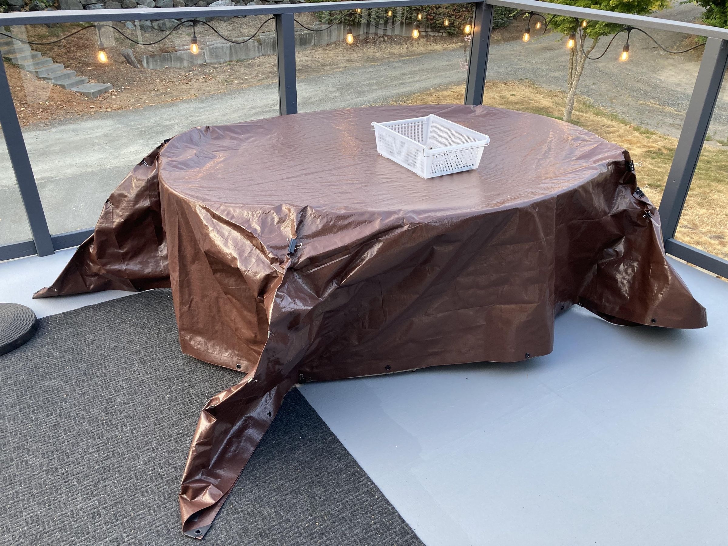 Tarp Outdoor Patio Furniture Cover- With Fused Tarp Seams by Melting ...